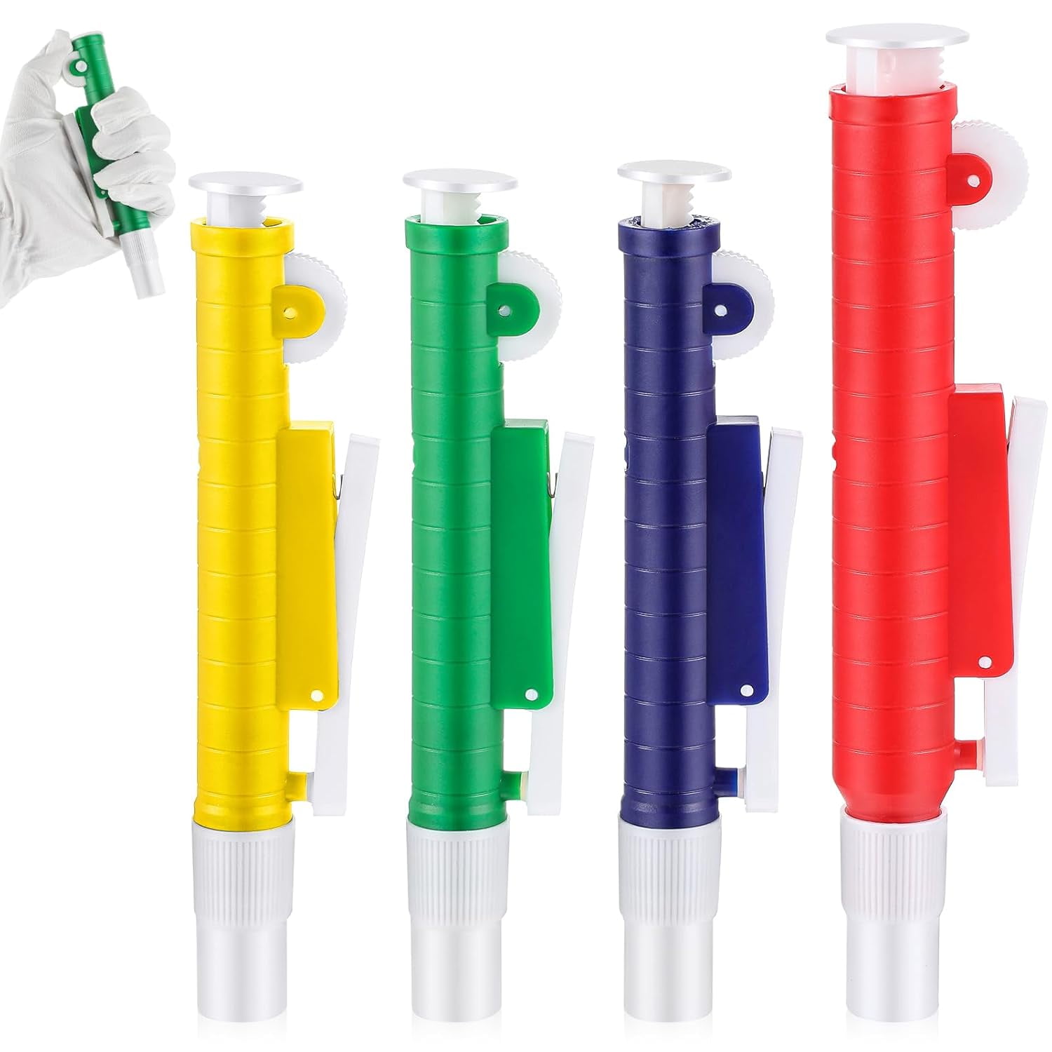 Lsupdaol 4 Pcs Scientific Pipette Pumps, Lab Pipettes, Fit Plastic or ...