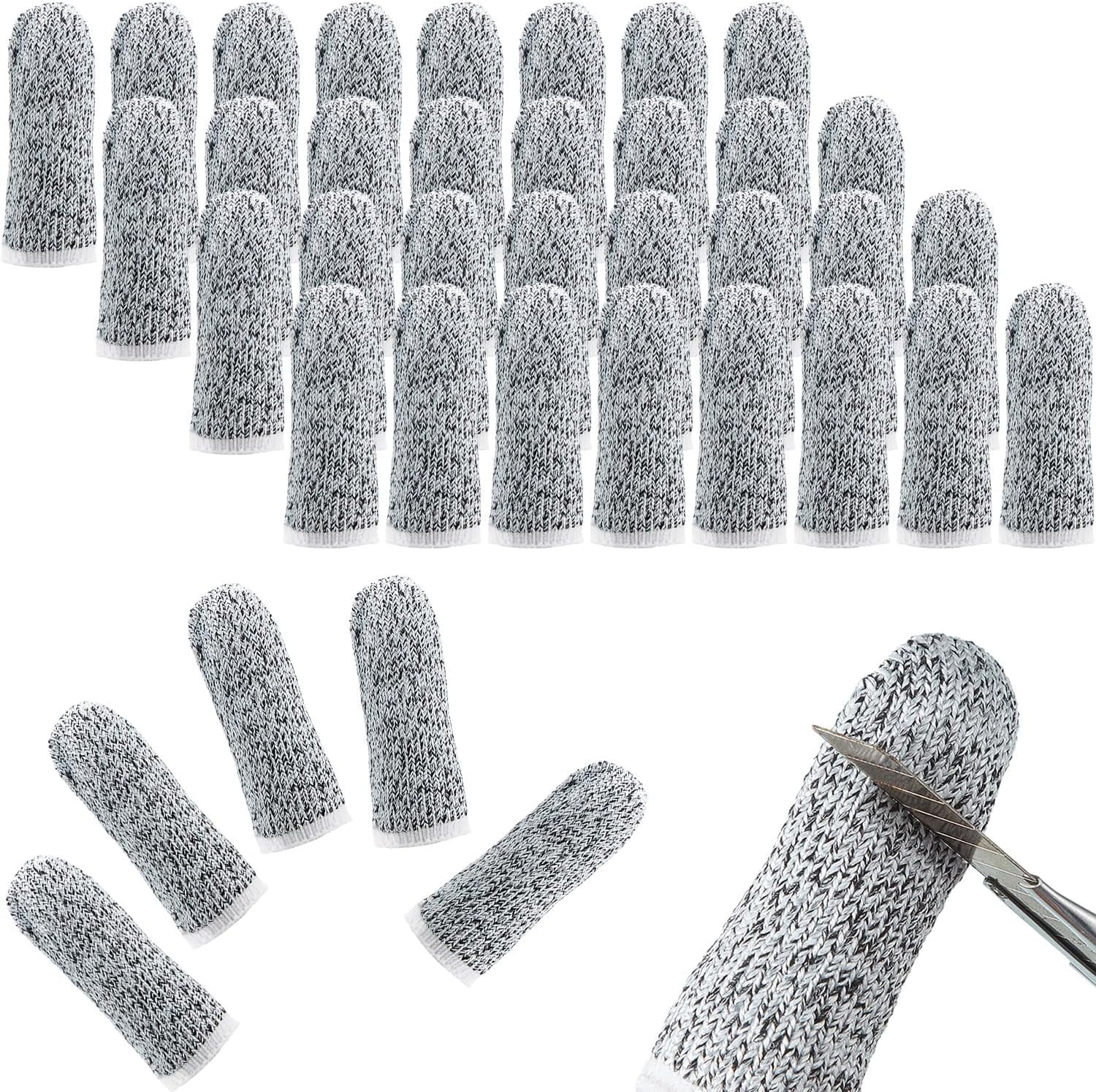 Lsupdaol 40 Pieces Cut Resistant Finger Cots Gel Finger Guards ...