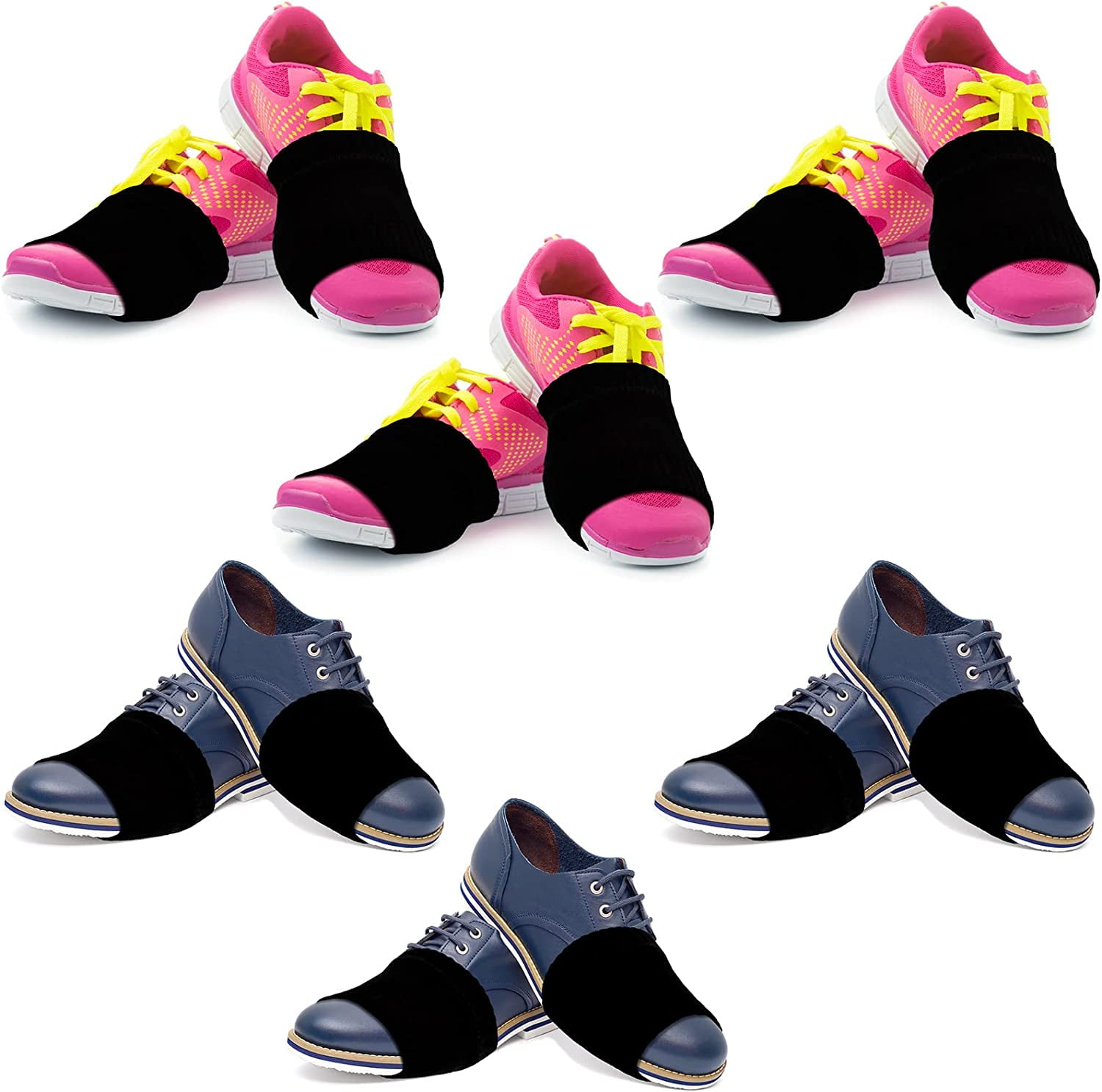 Lsupdaol 6 Pairs Line Shoe Sock over Sneakers Shoe Covers on Smooth ...