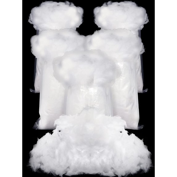 Lsupdaol Fake Snow Decor Fiber Artificial Snow Cotton Snow Fluffy ...