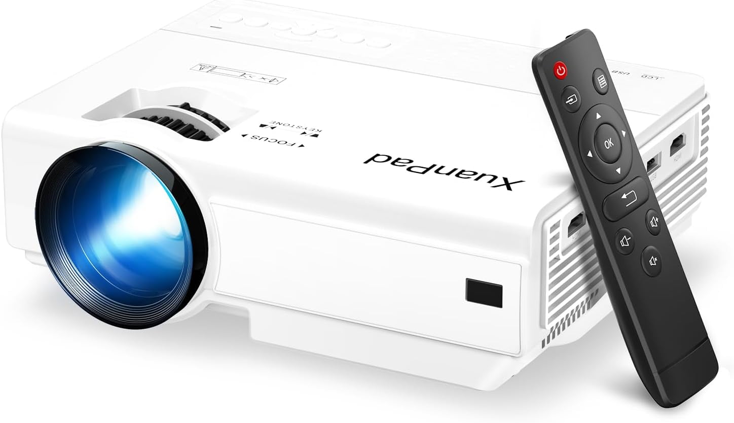Lsvgoe Projector, 2024 Upgraded Mini Projector, Portable Video ...