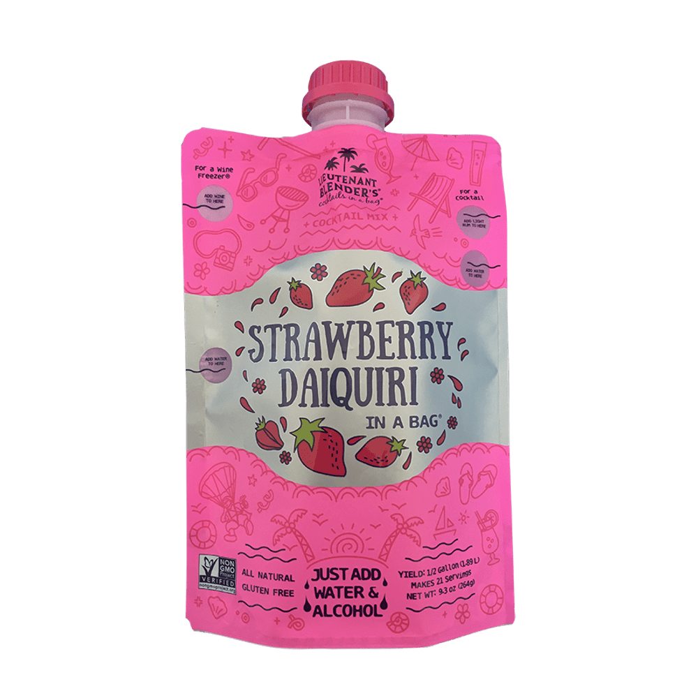 Lt. Blender's Strawberry Daiquiri in a Bag (Pack of 5) - Walmart.com