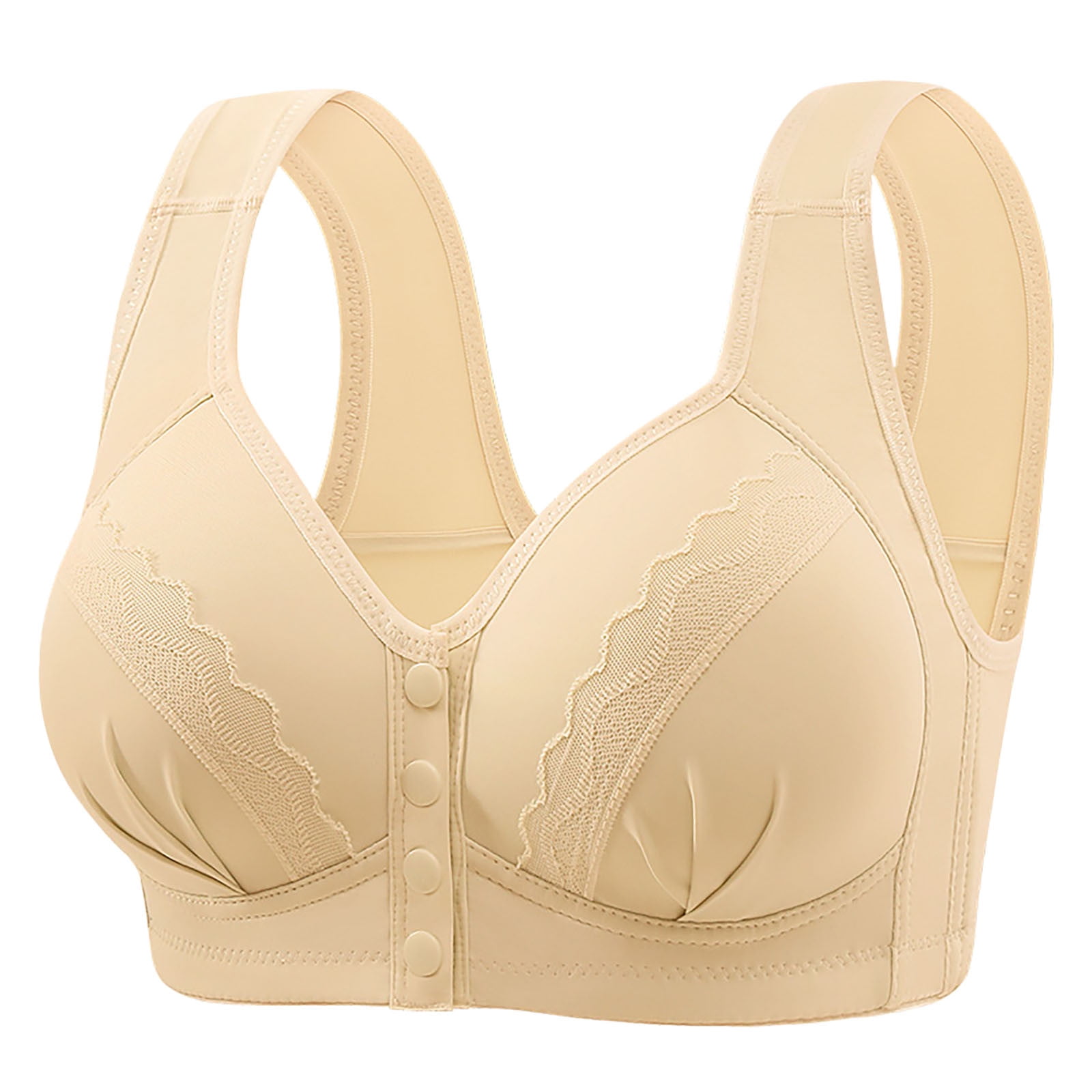 Ltctricy Front Closure Bras for Women Wireless Comfort Supportive Full ...