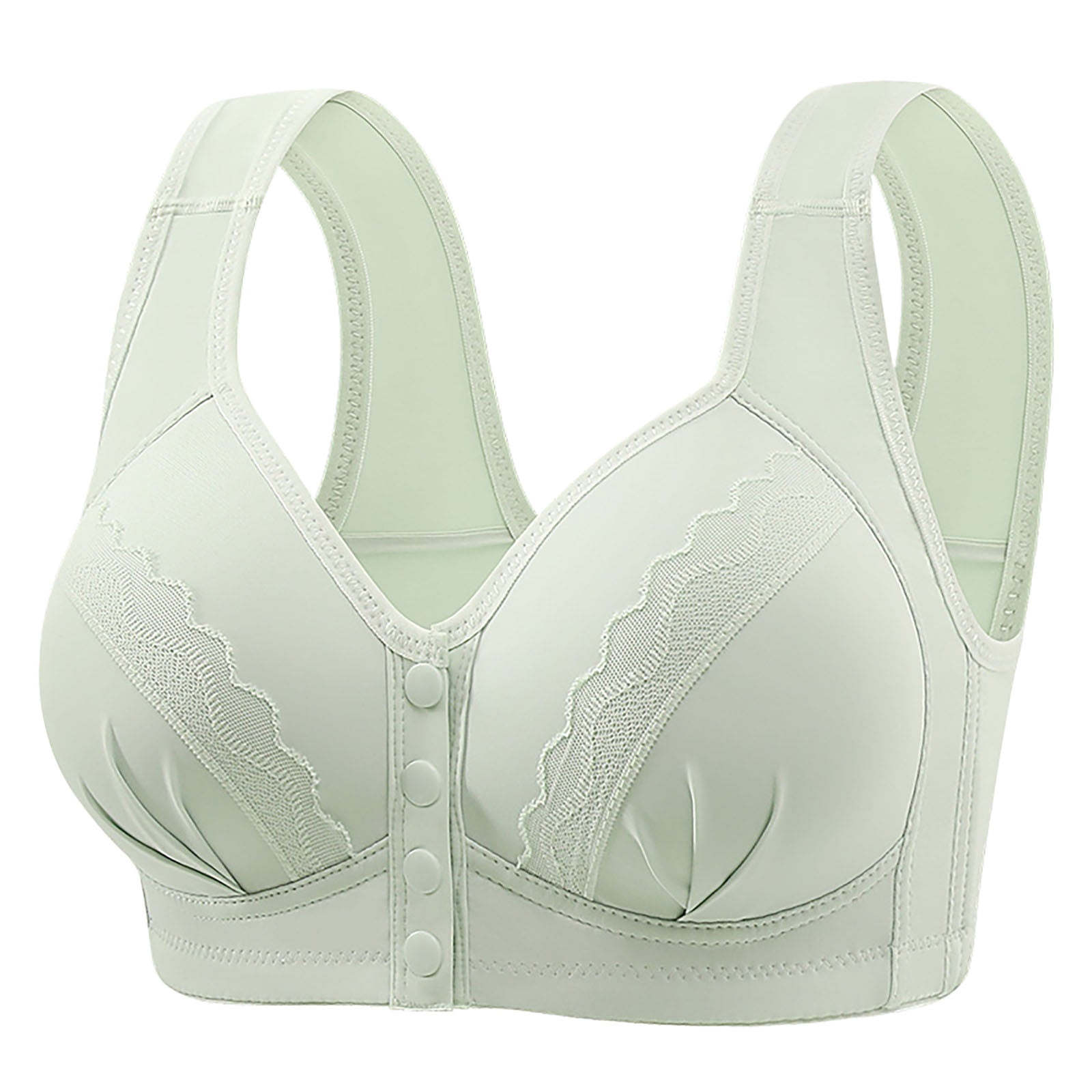 Ltctricy Front Closure Bras for Women Wireless Comfort Supportive Full ...