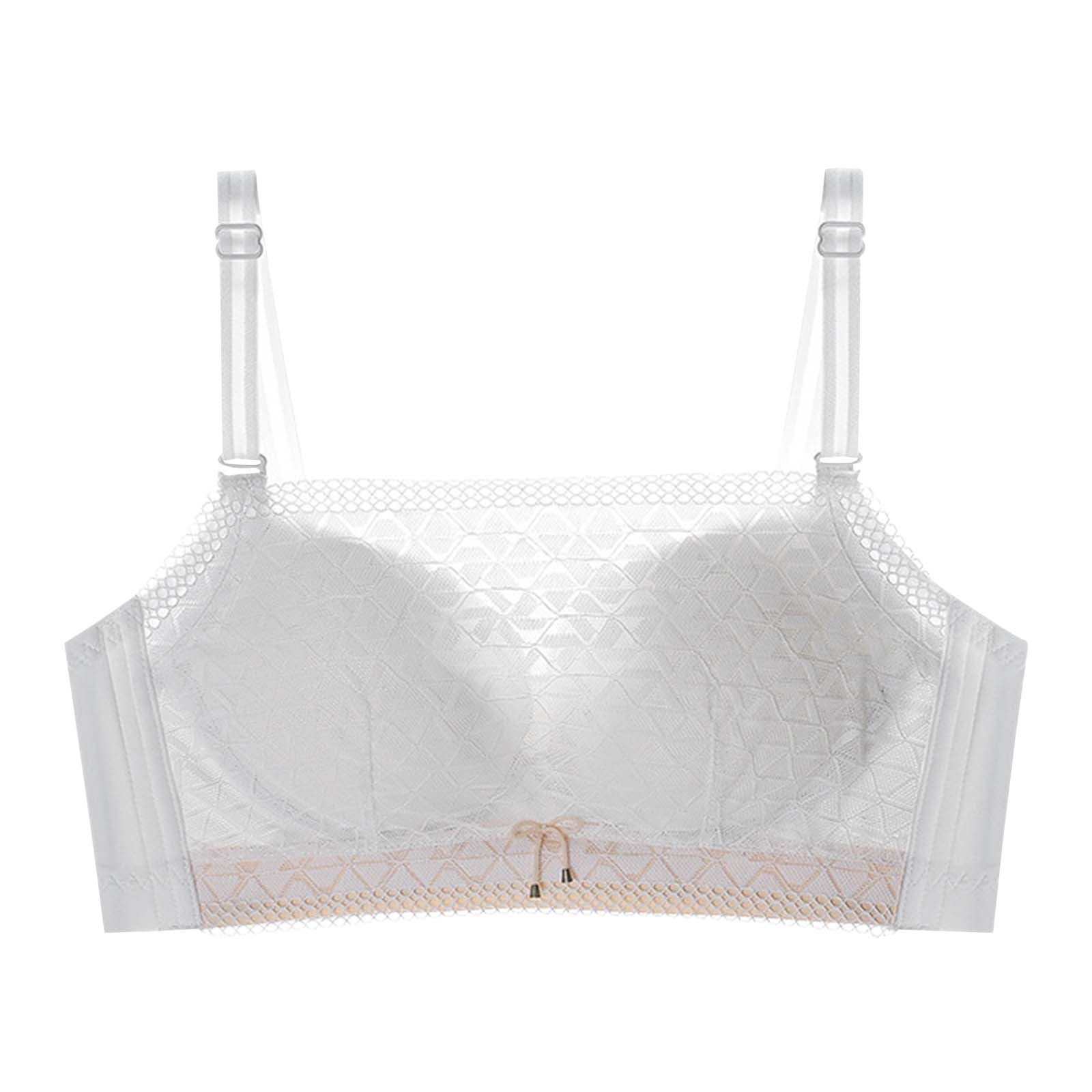 Ltctricy Wireless Bras for Women Bandeau Mesh Adjustable Strap Full ...