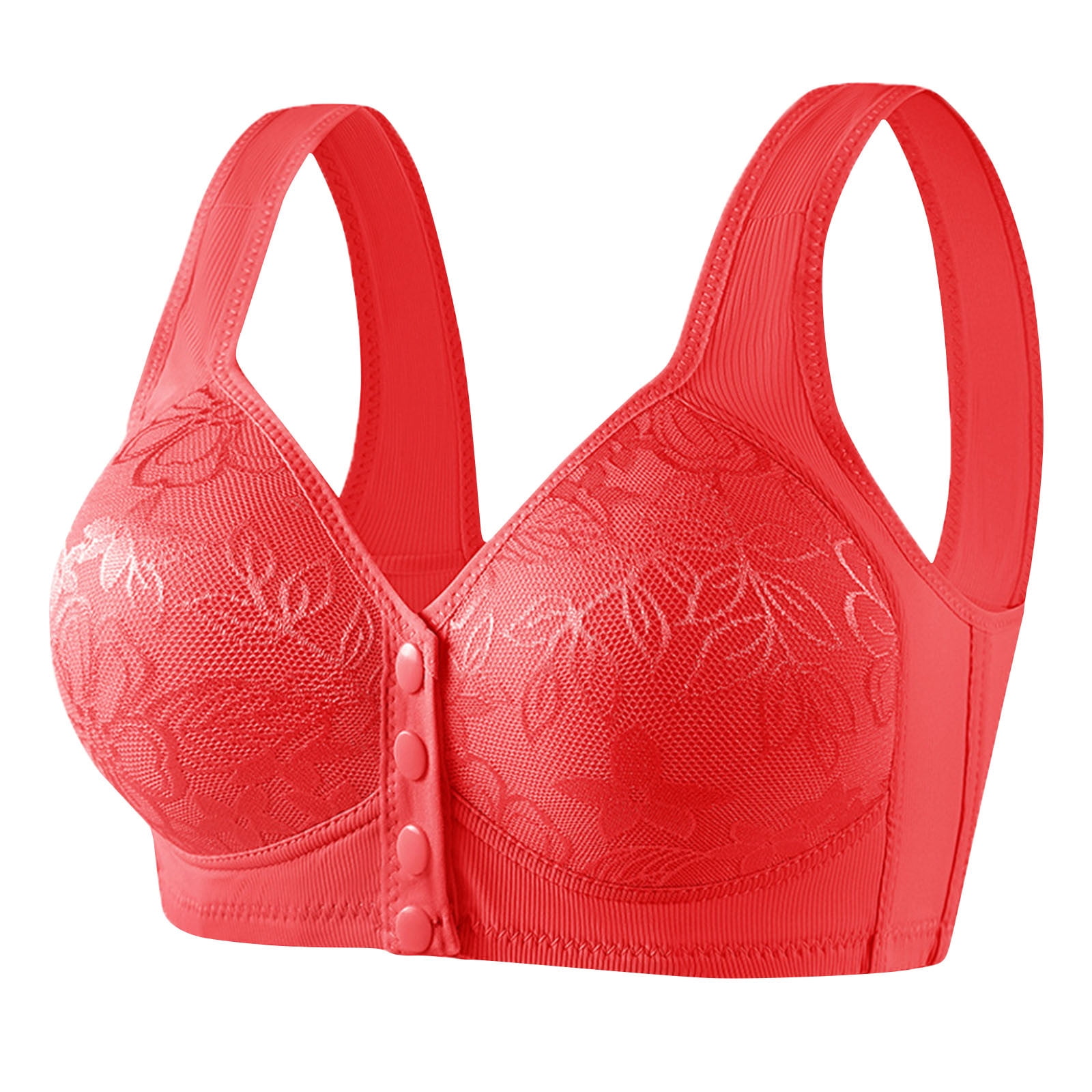 Ltctricy Women's Front Closure Bras Comfortable Wireless Supportive ...