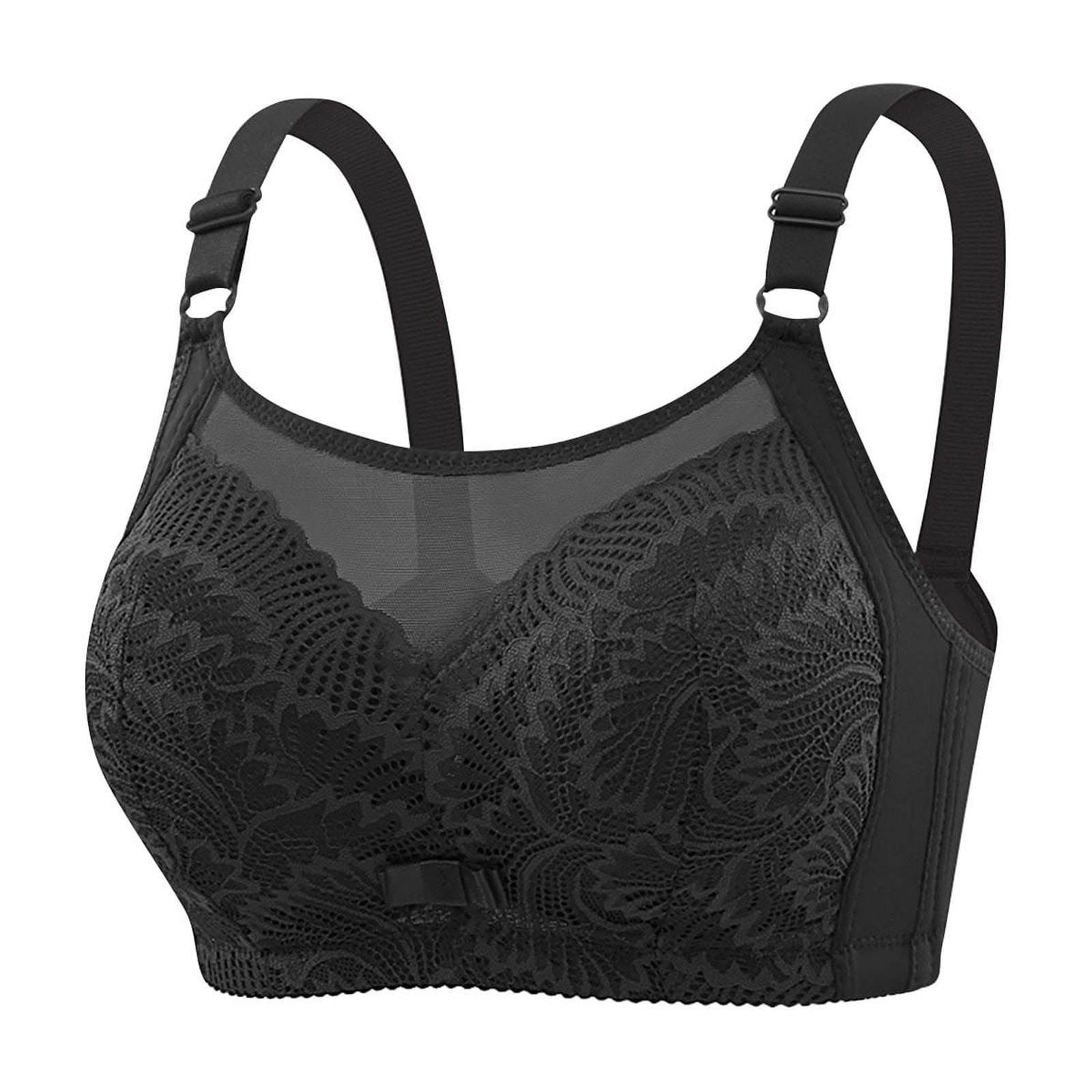 Ltctricy Women's Plus Size Bras Wireless Supportive Lift Lace Full ...
