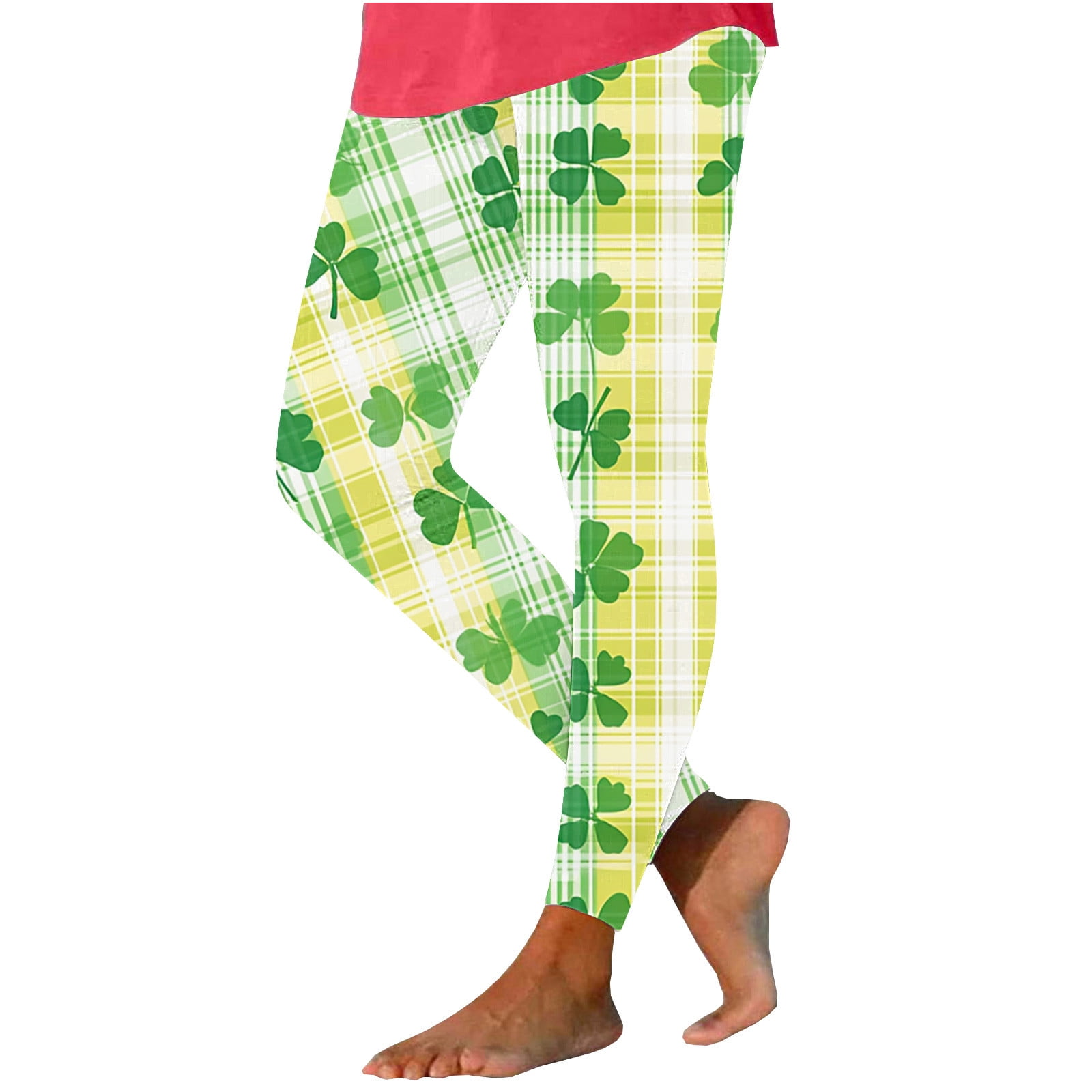 Ltctricy Women's St. Patrick's Day Leggings Cute Spring Fashion Tights ...