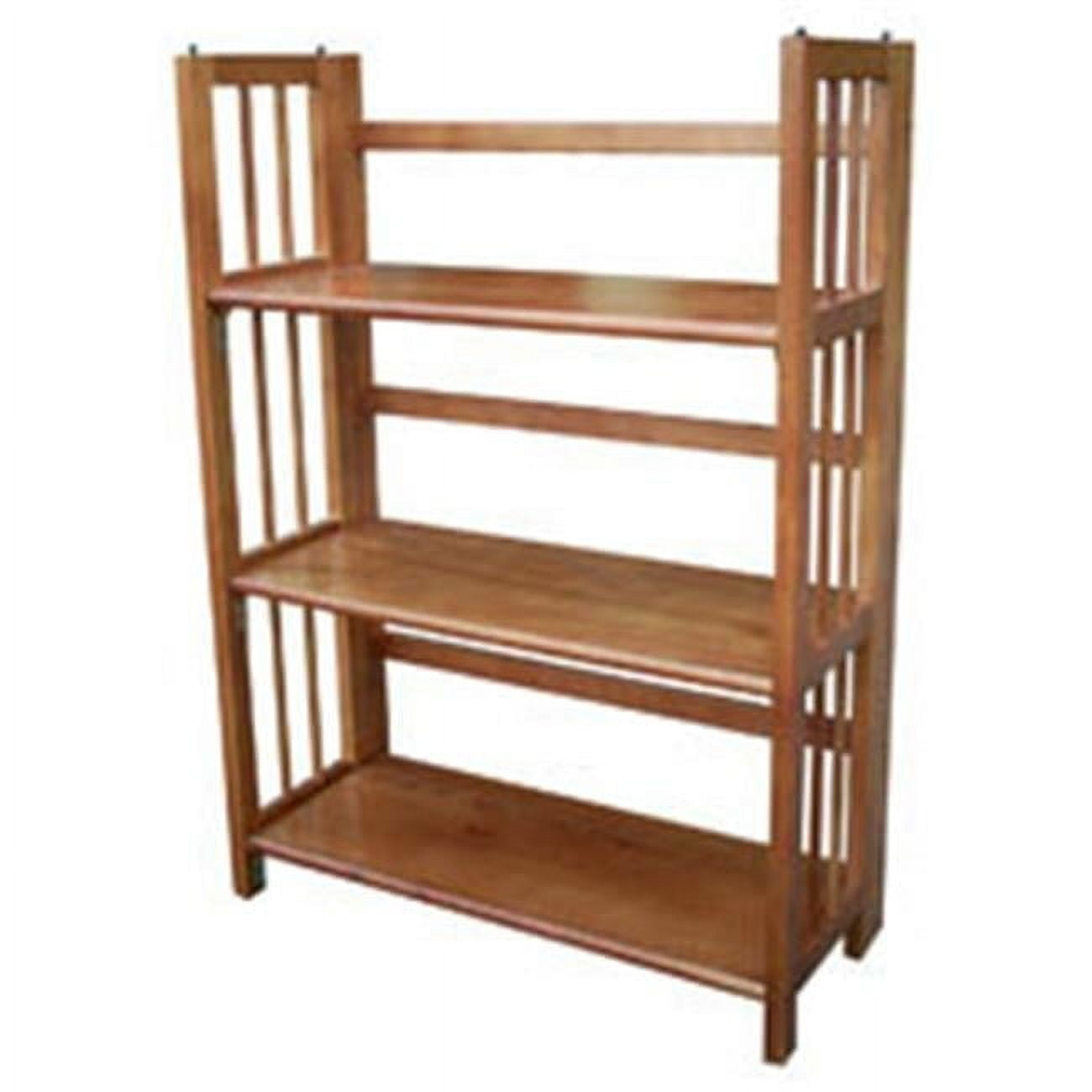 Ltd 3 Tier Folding Bookcase Honey Oak - Walmart.com