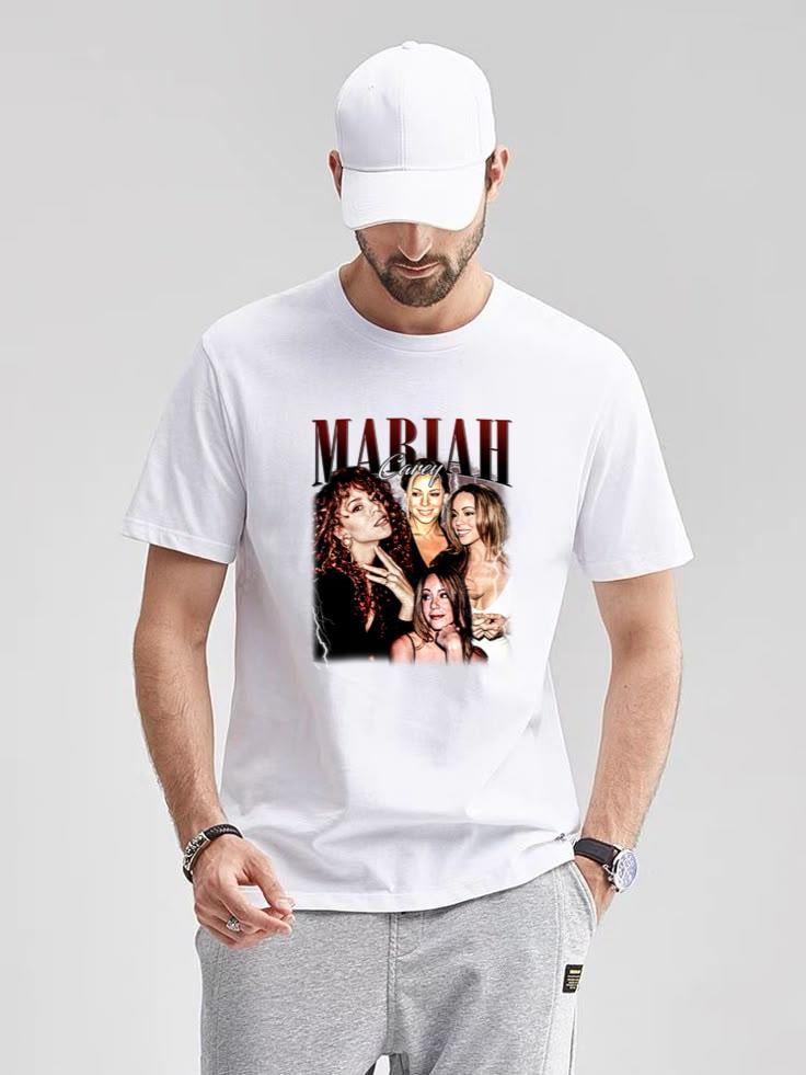 Ltd Mariah Carey Vintage Singer Icon T-Shirt Music Legend, for men ...