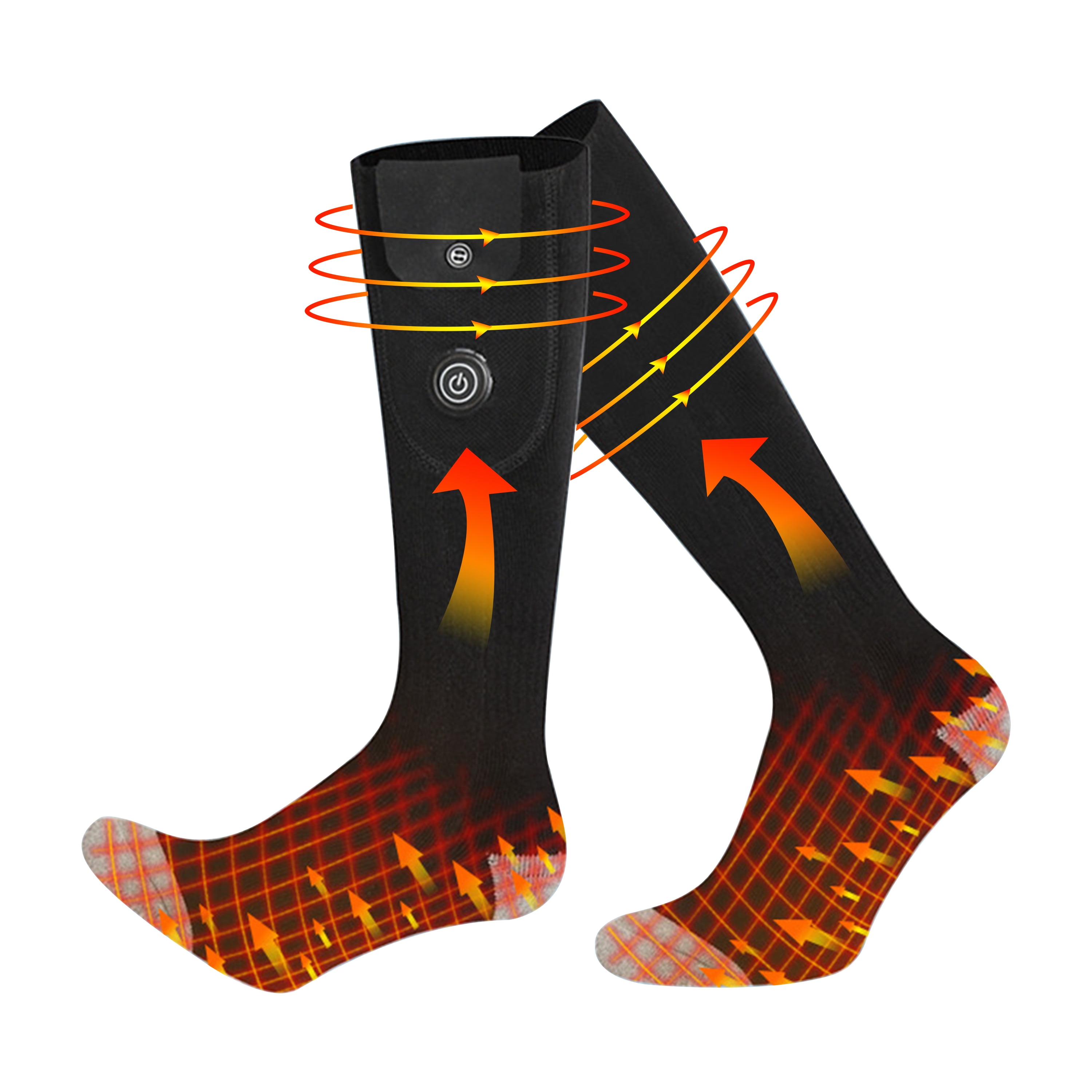 Electric Heated Socks, 5000mAh Rechargeable, 3 Temp Levels, for Men ...