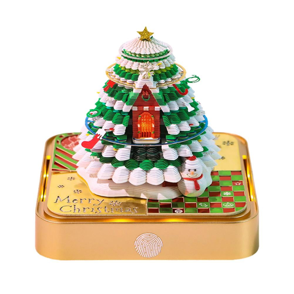 Lttoisl® 3D Calendar 2025 with Lights, 3D Calendar Memo Pad, Time Piece ...