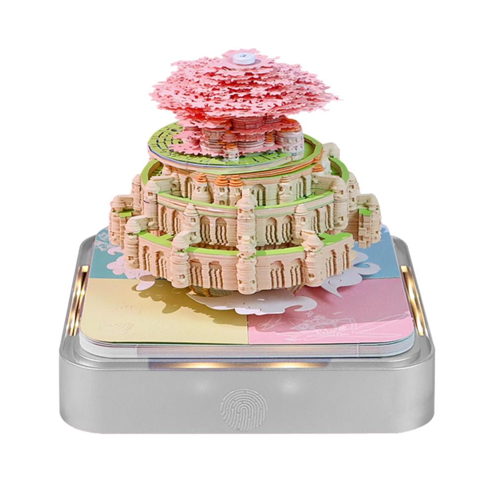 Lttoisl® 3D Calendar 2025 with Lights, 3D Calendar Memo Pad, Time Piece ...