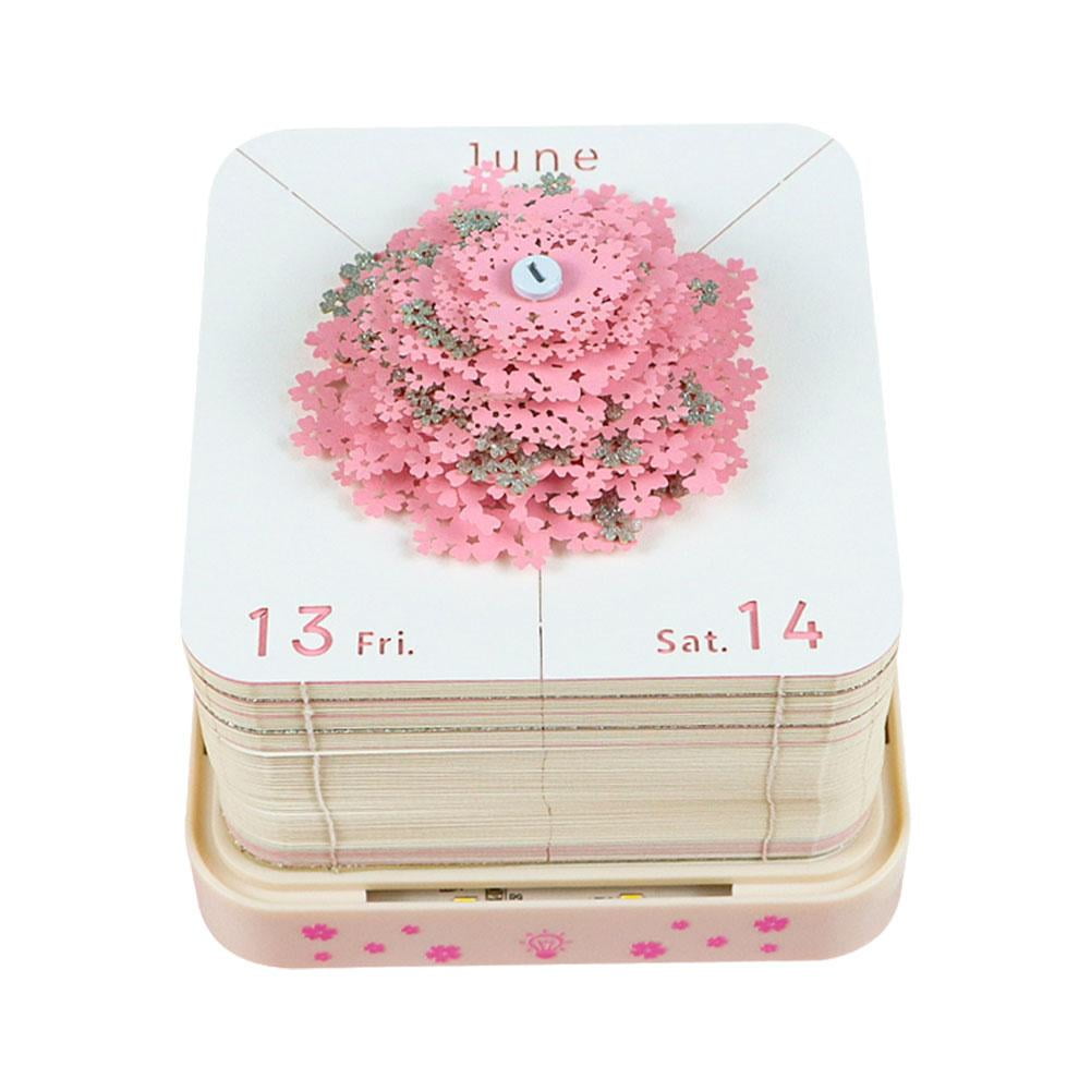 Lttoisl® 3D Desk Calendar 2025, Time Piece Calendar, Tear-Away 3D Paper ...