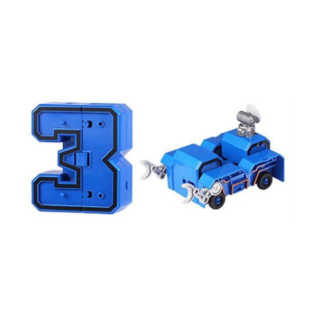 Lttoisl® Digital Magic Number Transformer Robot Toy Assembling Figure ...