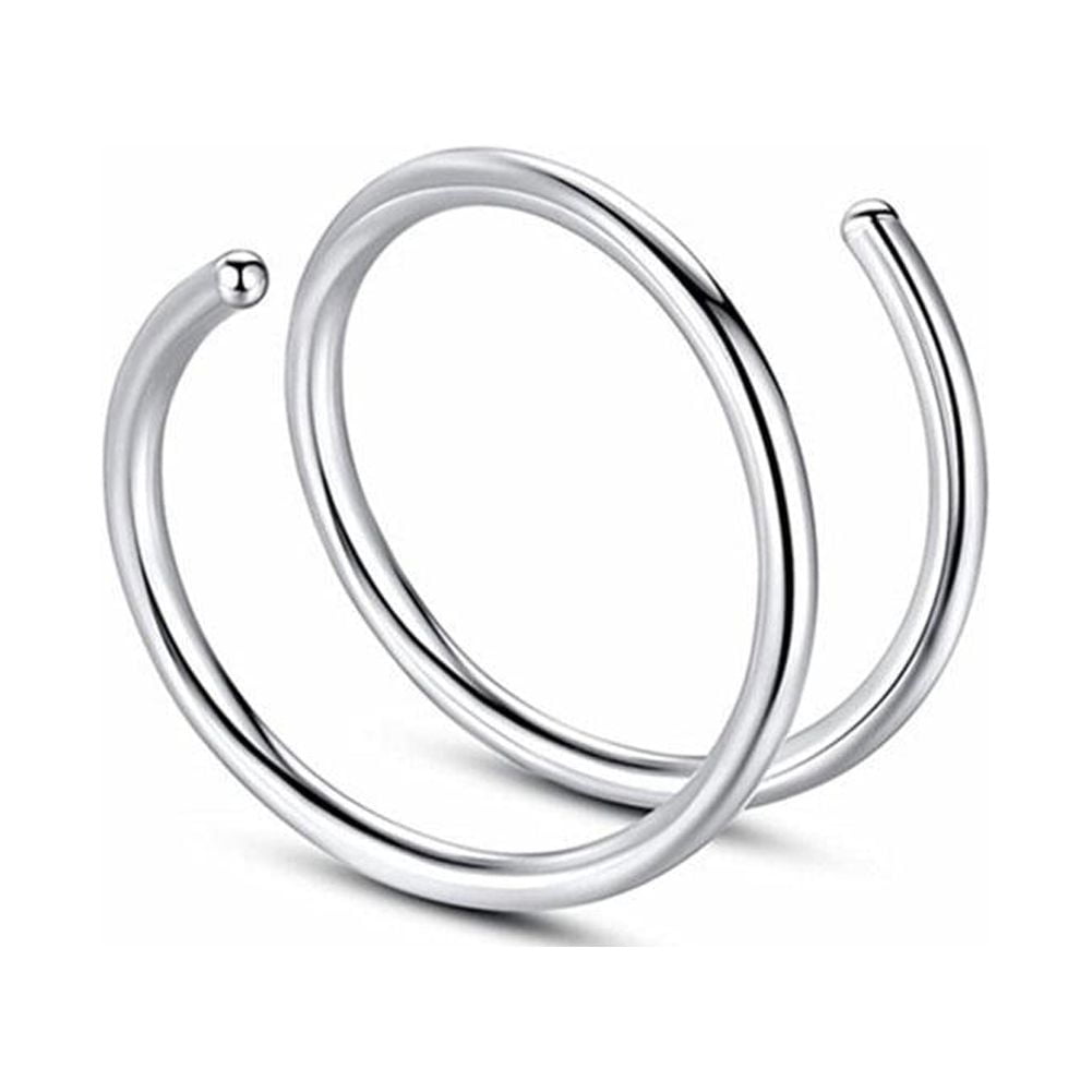 Lttoisl® Fashion Steel Double Nose Piercing Nose Hoop Piercing Best ...