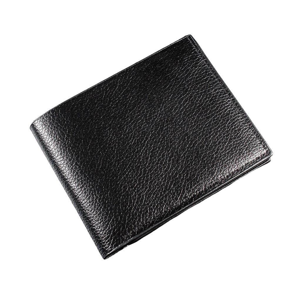 Lttoisl® Genuine Leather Men Wallets Real Cowhide Wallets For Man Black ...
