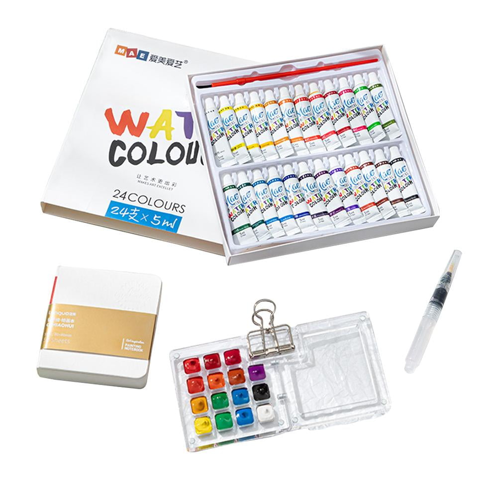 Lttoisl® New! Mini Watercolor Acrylic Paint Box Set- 8 /15 Grid + Blank ...