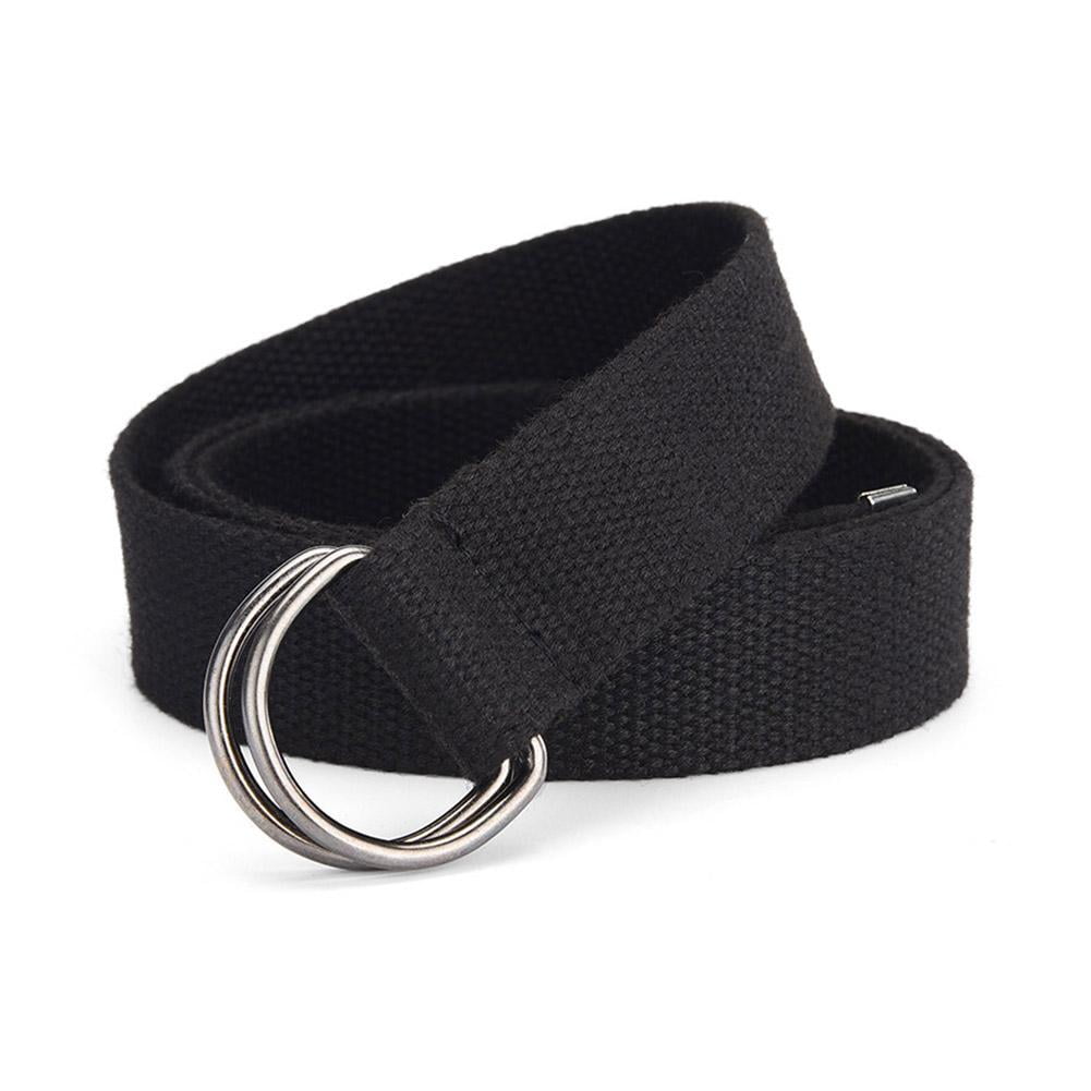 Lttoisl® Non Porous Elongated Canvas Belt with Simple Double Loop ...