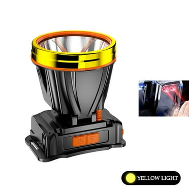LED Headlamp, Rechargeable, Waterproof, 6000 Lumens, 4 Modes ...