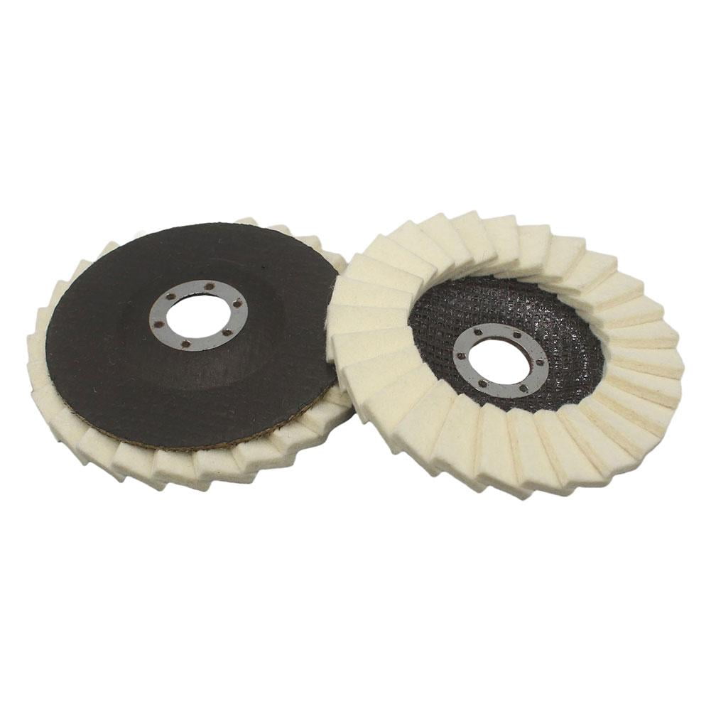 Lttoisl® Wool Flap Felt Disc Angle Grinder Polishing Buffing For Metal ...