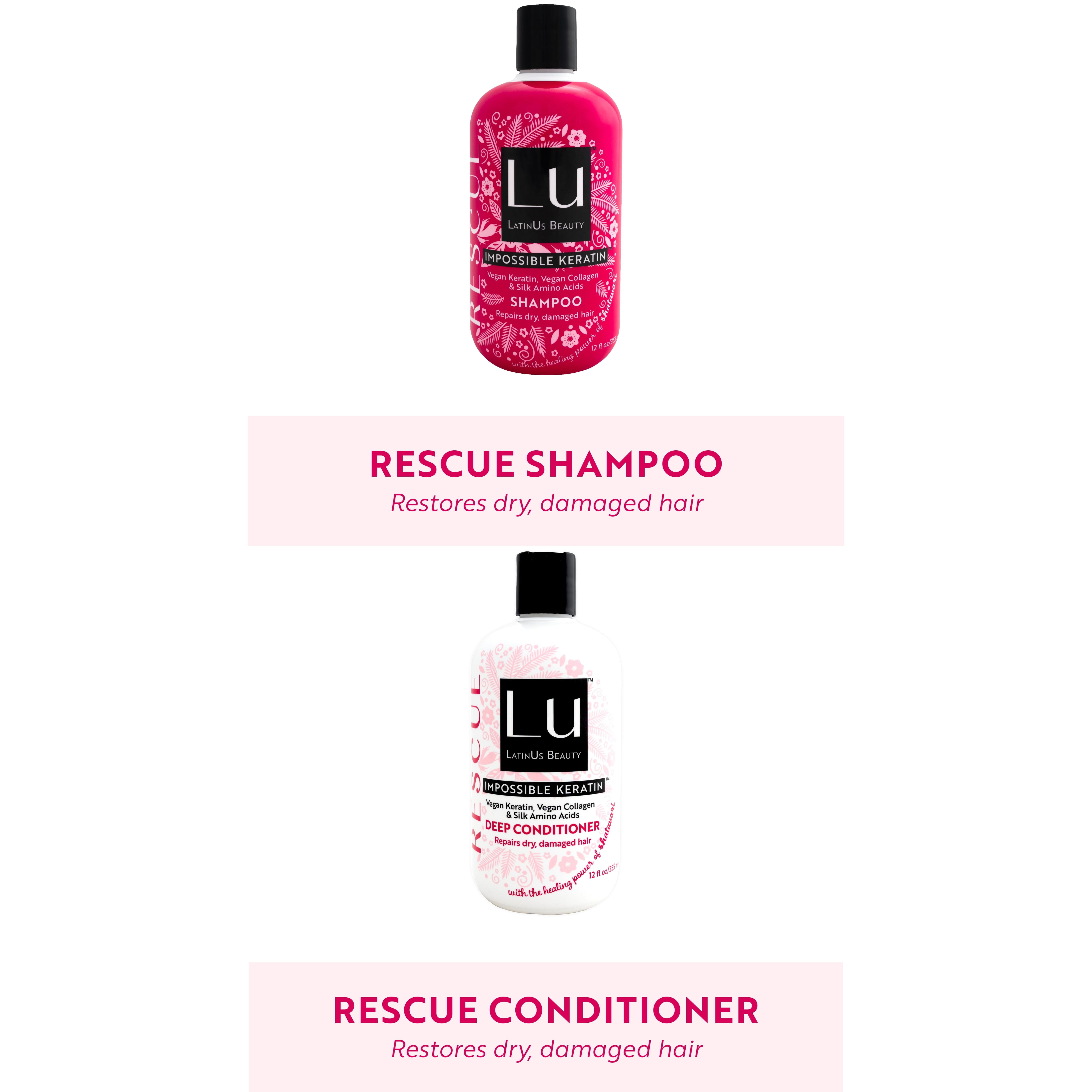 Lu LatinUs Beauty Rescue Damage Repair Shampoo and Conditioner Bundle ...