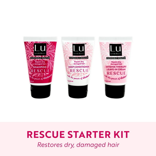 Lu LatinUs Beauty Rescue Travel Size Starter Kit, Shampoo, Conditioner ...