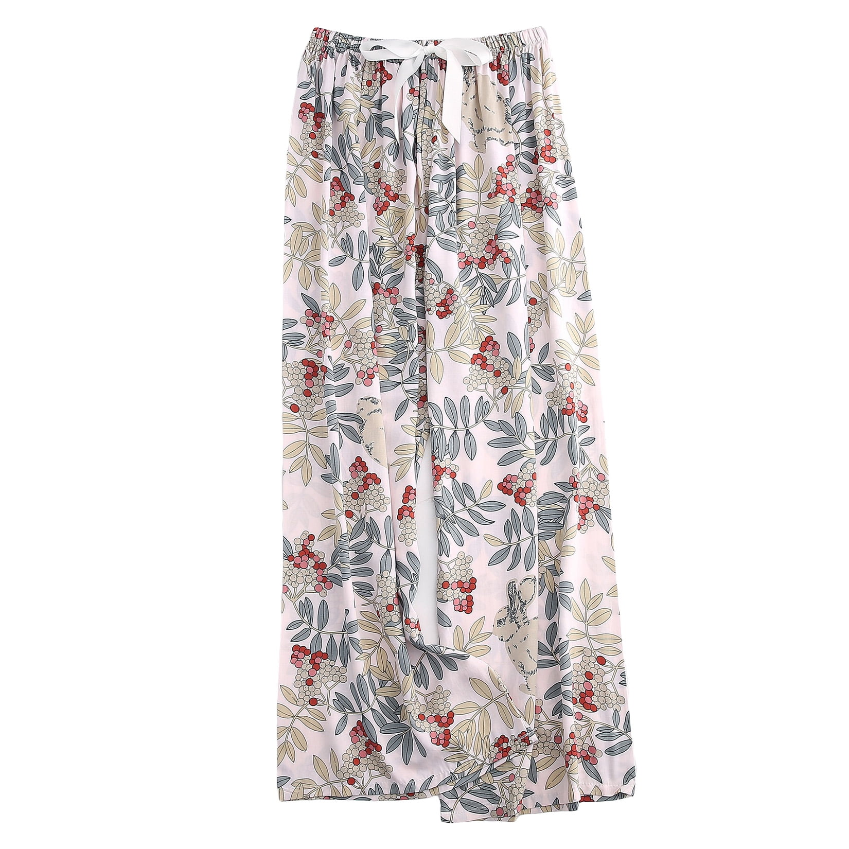 Lu's Chic Women's Flowy Pants Floral Casual Loose Baggy Beach Bohemian ...