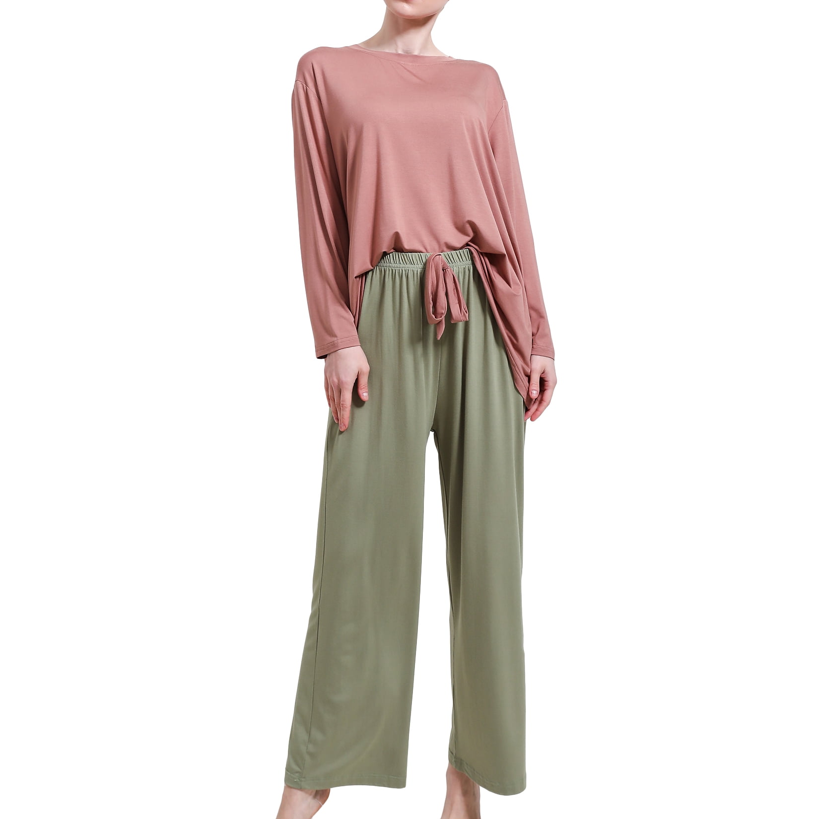 Defitshape Women's Pajama Set 2 Piece Pjs Modal Sleepwear Loungewear ...