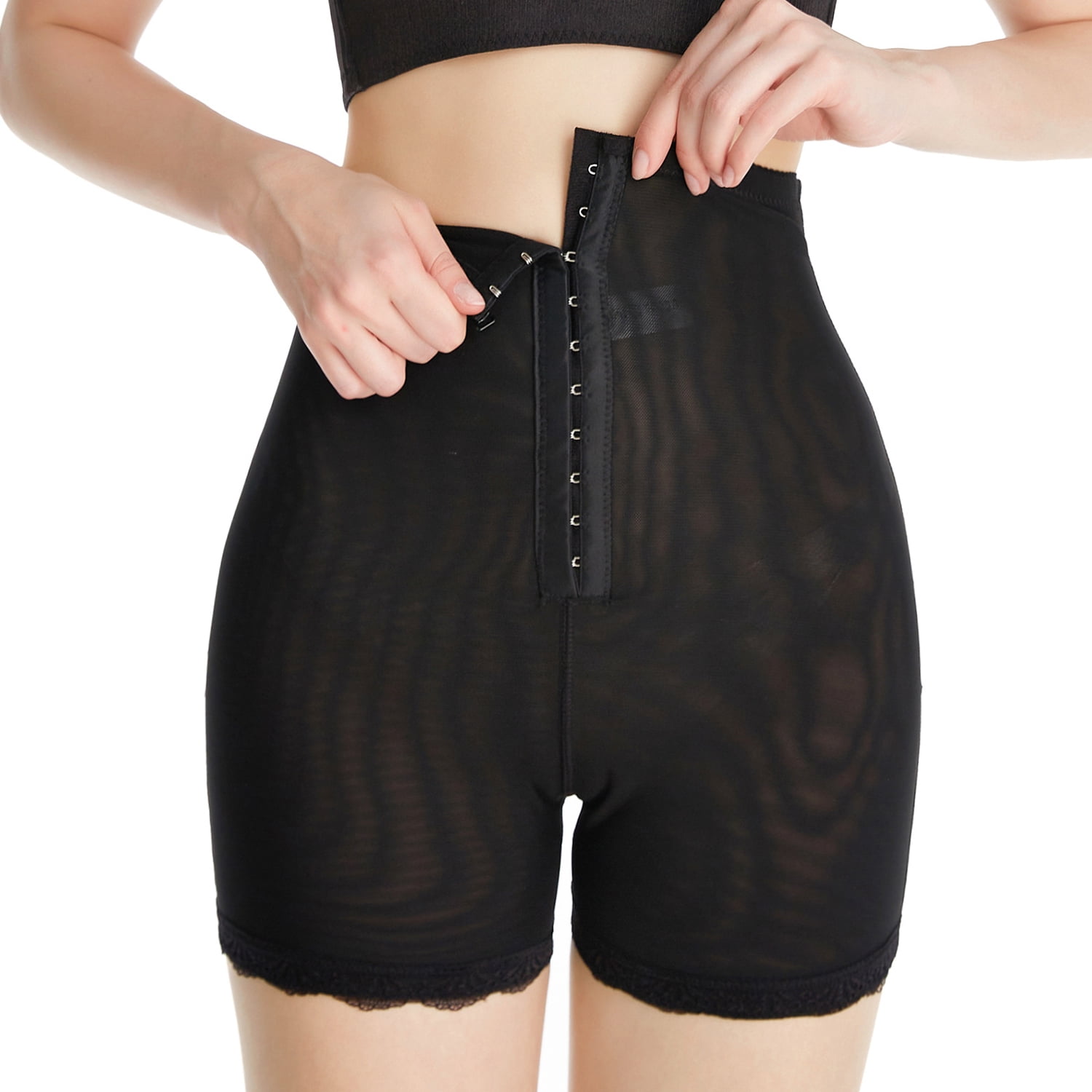 SWSMCLT Women's Shapewear Shorts Mesh Hip Enhancer Plus Size High Waist ...