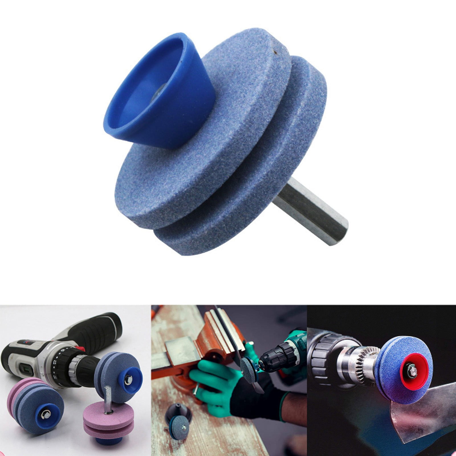 Luclwece Trim Tool Lawnmower Dull Sharpener 2024 Upgrade Double Layer