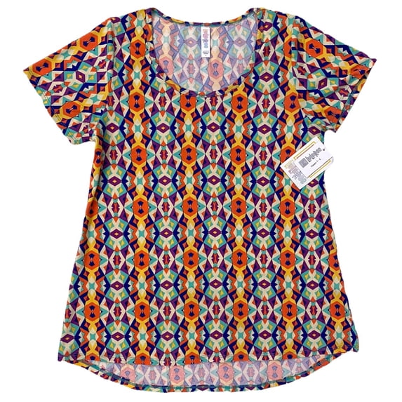 LuLaRoe Women's Classic T Short Sleeve Geometric Pattern Tee T-Shirt ...