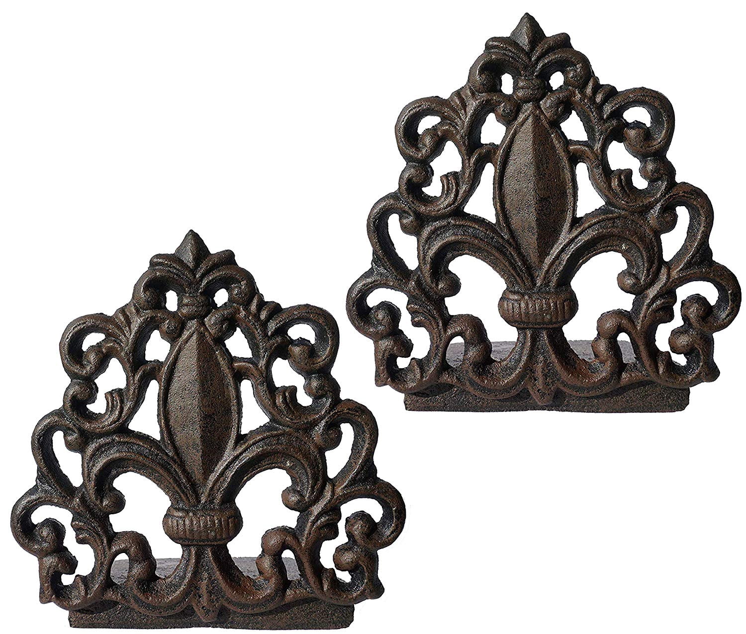 LuLu Decor, Cast Iron Fleur De Lis Door Stop, Door Stopper in Antique ...