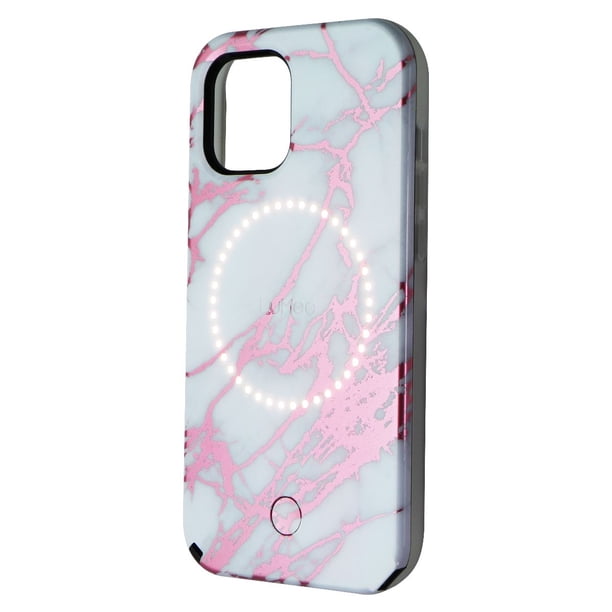 LuMee Halo Lighted Case for Apple iPhone 12 Pro Max - Rose Gold White ...