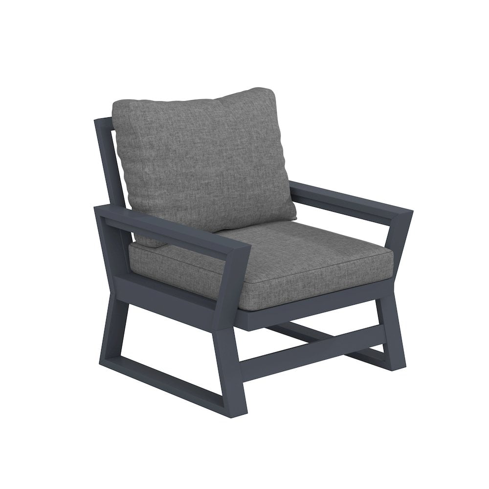 LuXeo Malibu HDPE Deep Seating Chair-Gray - Walmart.com