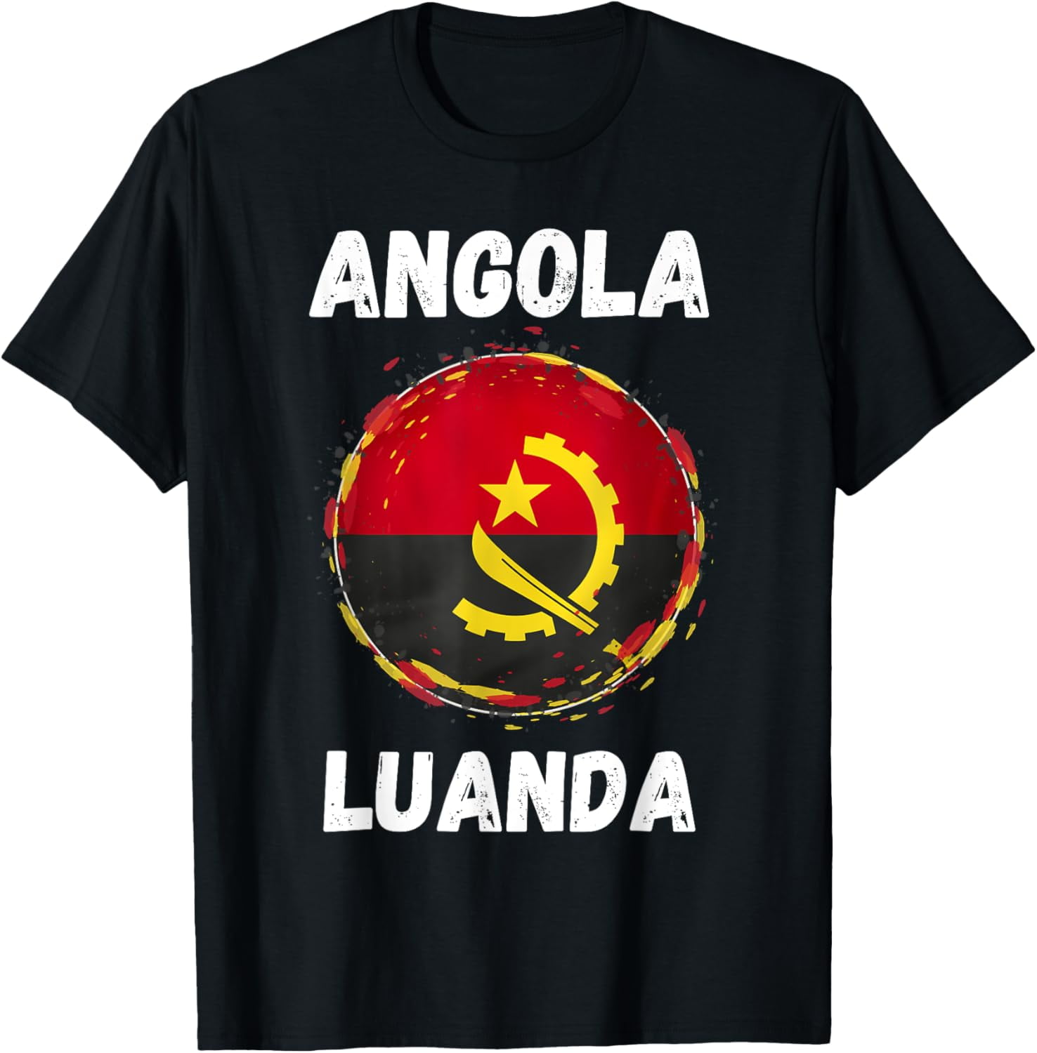 Luanda Angola Retro Vintage Angolan Flag Souvenirs T-Shirt - Walmart.com