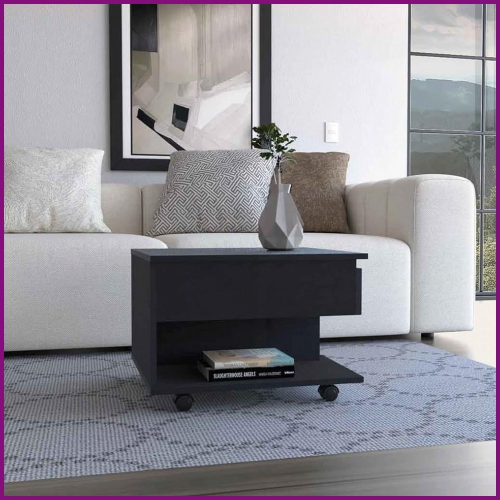 Luanda Lift Top Coffee Table with Concealed Storage, Open Shelf ...