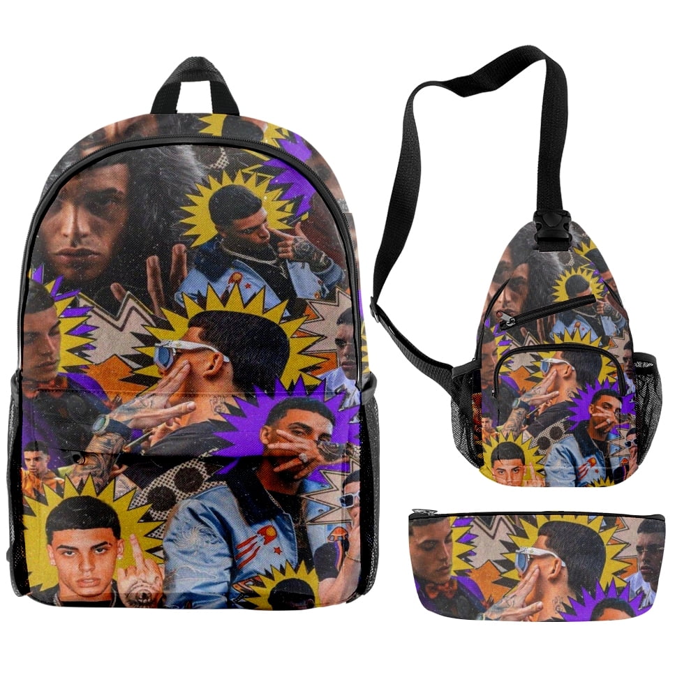 Luar La L Backpacks 3 Pieces Sets Cosplay 3D Daypack Casual Fashion ...