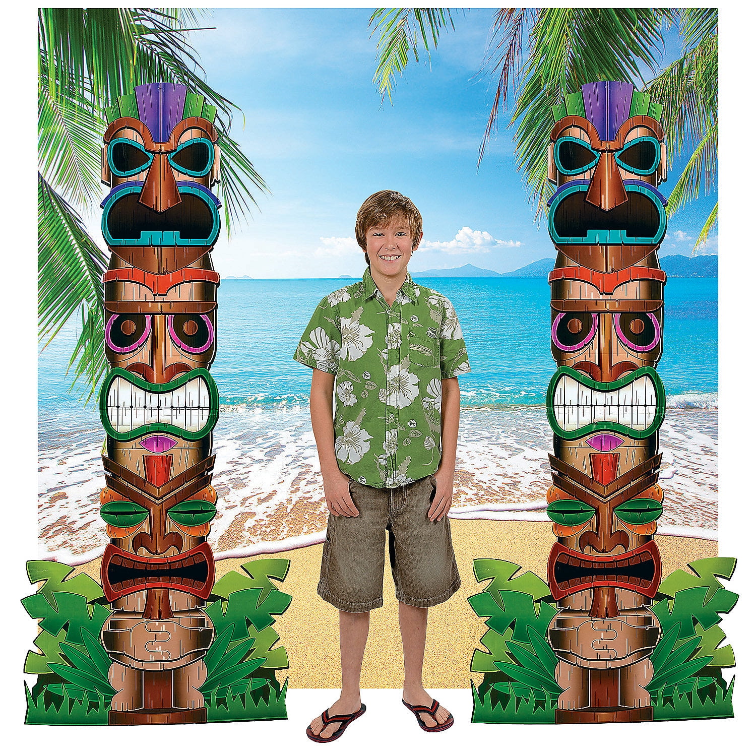 Luau Backdrop Decorating Kit - 3 Pc - Walmart.com