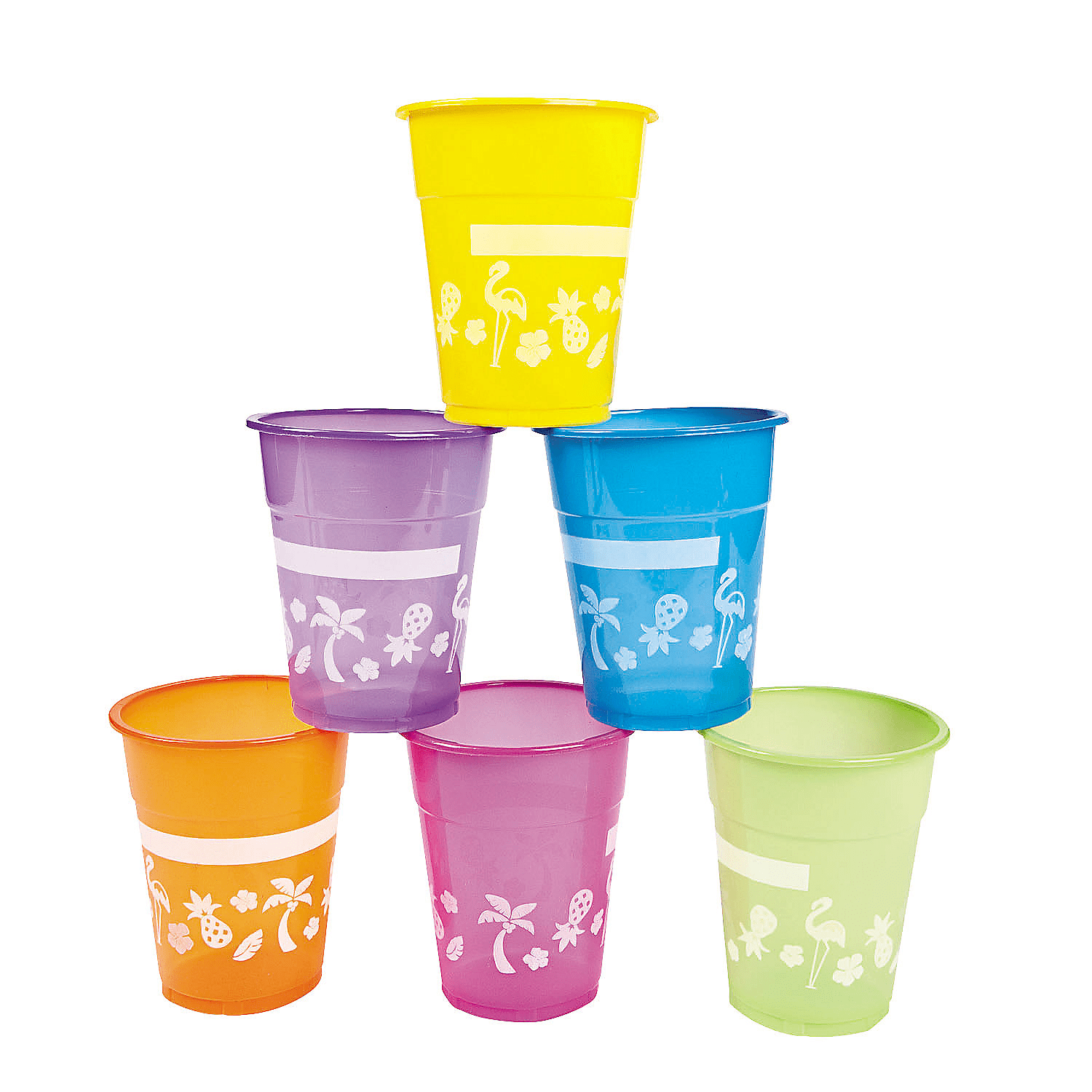 Luau Hawaiian Tropical Pool Party Supplies | Disposable Plastic Cups ...