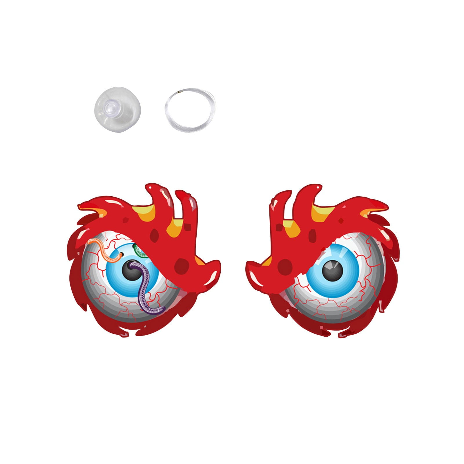Luau Party Decorations,Halloween Monster Eye Window Decals Set Colorful ...
