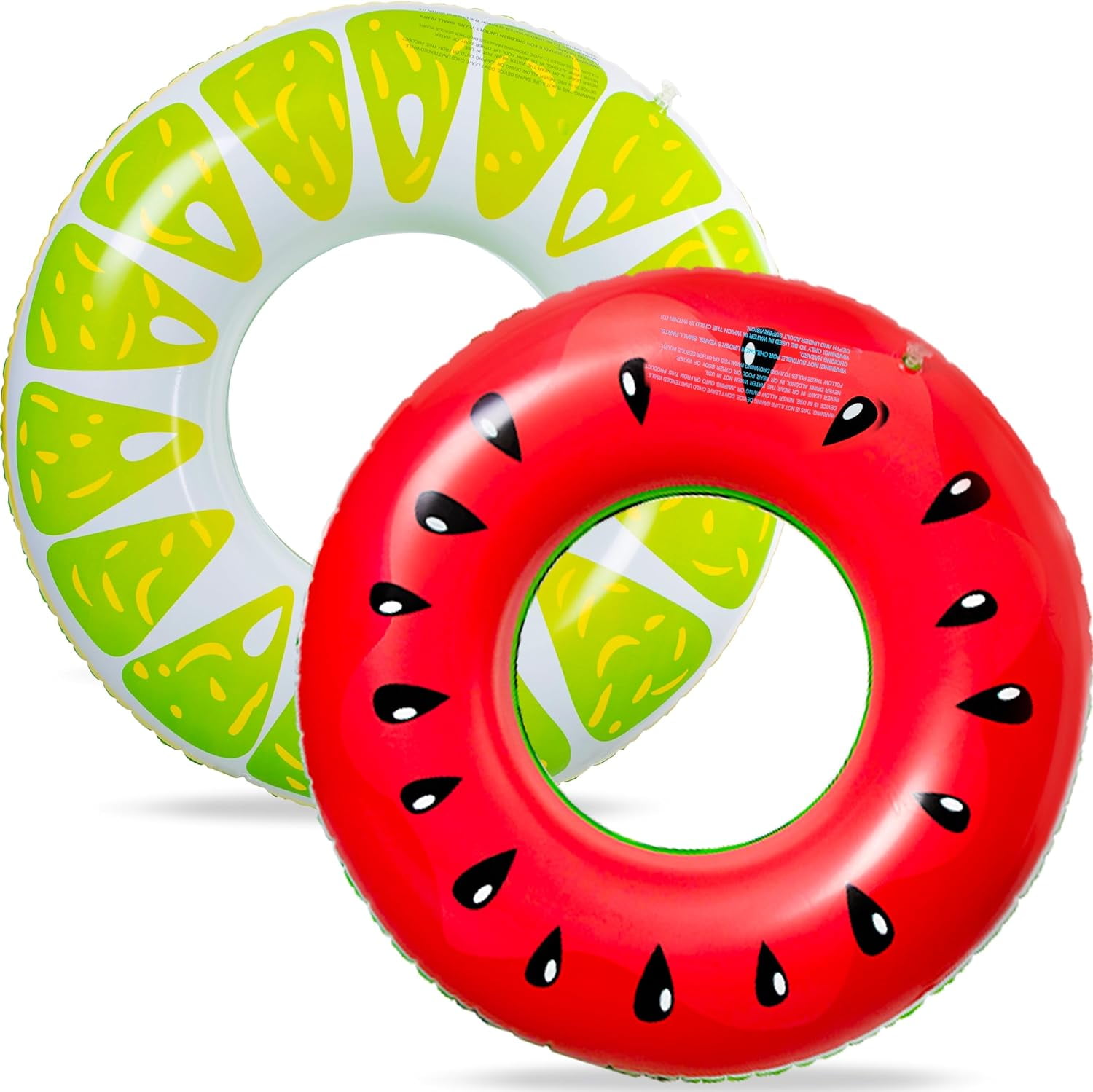 Luau Pool Floats: Hawaiian Swimming Rings with 13.5" Beach Balls ...