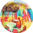 Luau Sunset Small Paper Plates (8ct) - Walmart.com