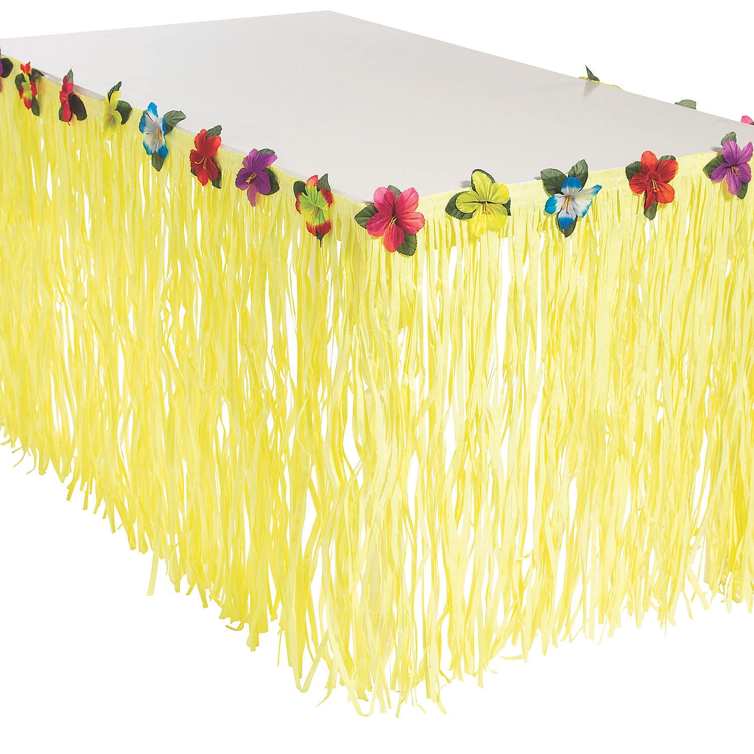 Luau Yellow Table Skirt - Party Supplies - 1 Piece - Walmart.com