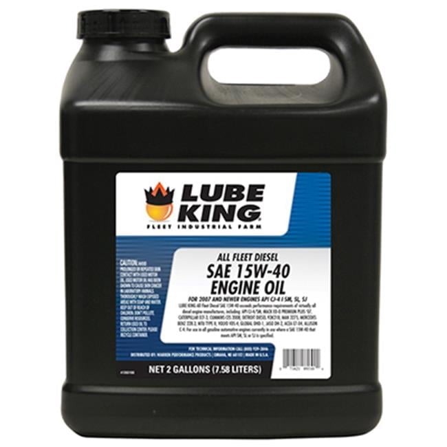Lube King LU01542G 15W40 Fleet Oil - 2 Gallon - Walmart.com