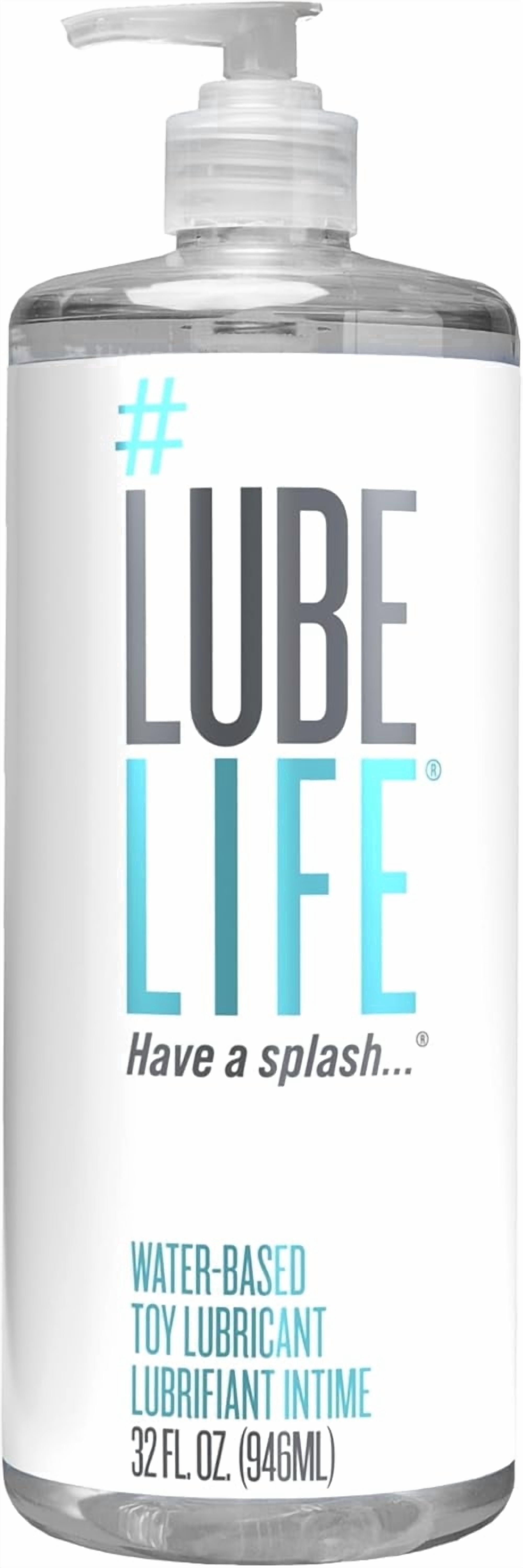 Lube Life, Toy-Safe Water-Based Lubricant, 32 fl oz, Non-Staining ...