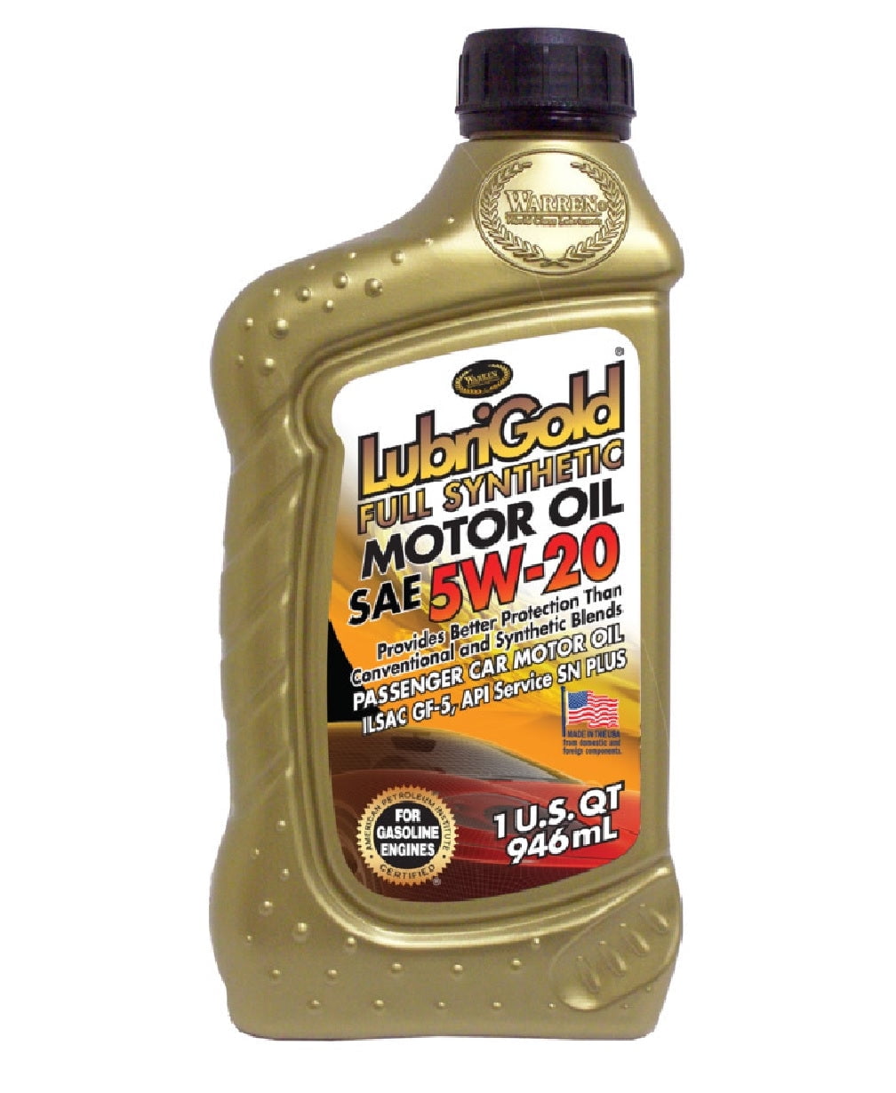 LubriGold Full Synthetic Motor Oil 5W-20, 1 qt - Walmart Business Supplies