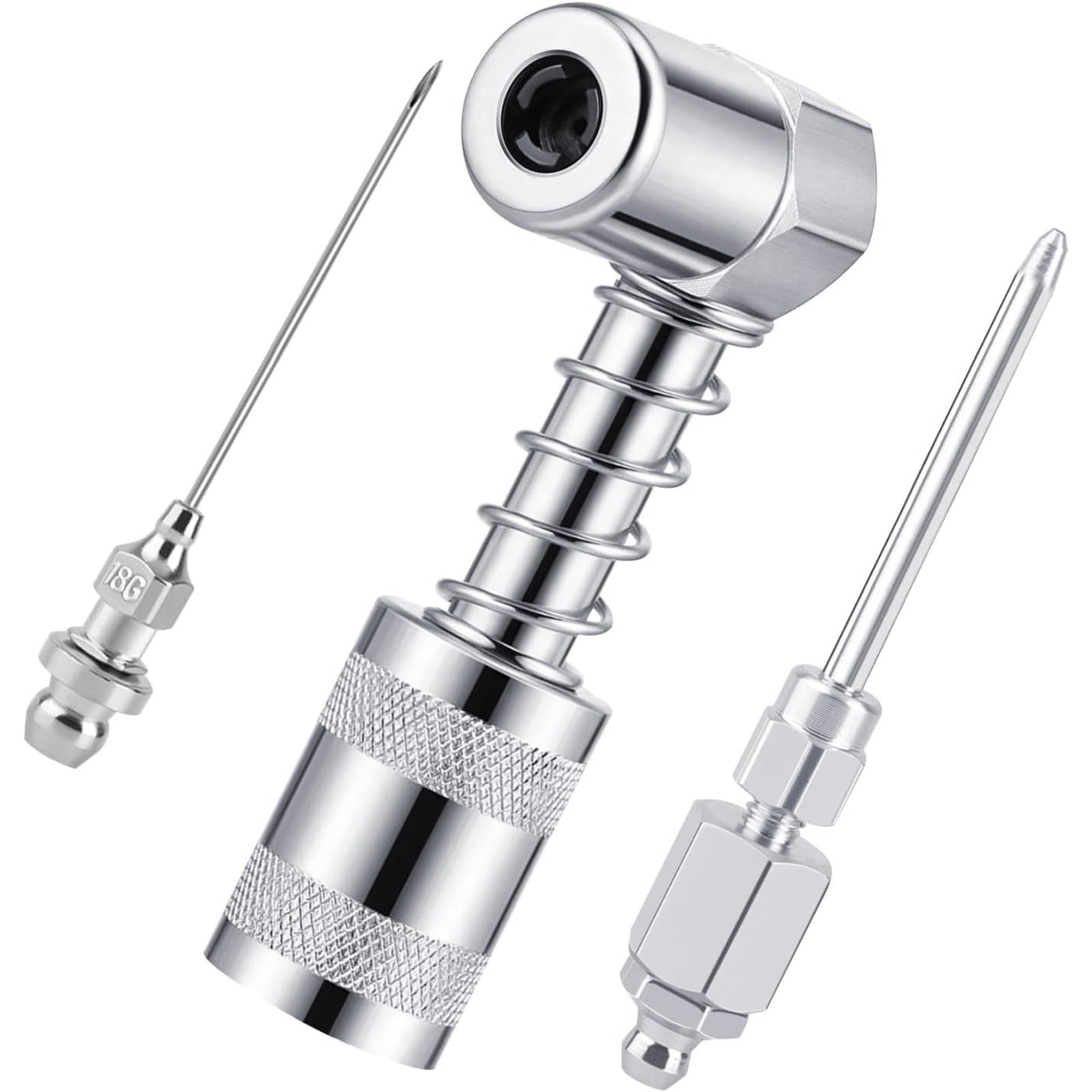 Lubrication Set Coupler Connector Angled Grease Needle Nozzles ...