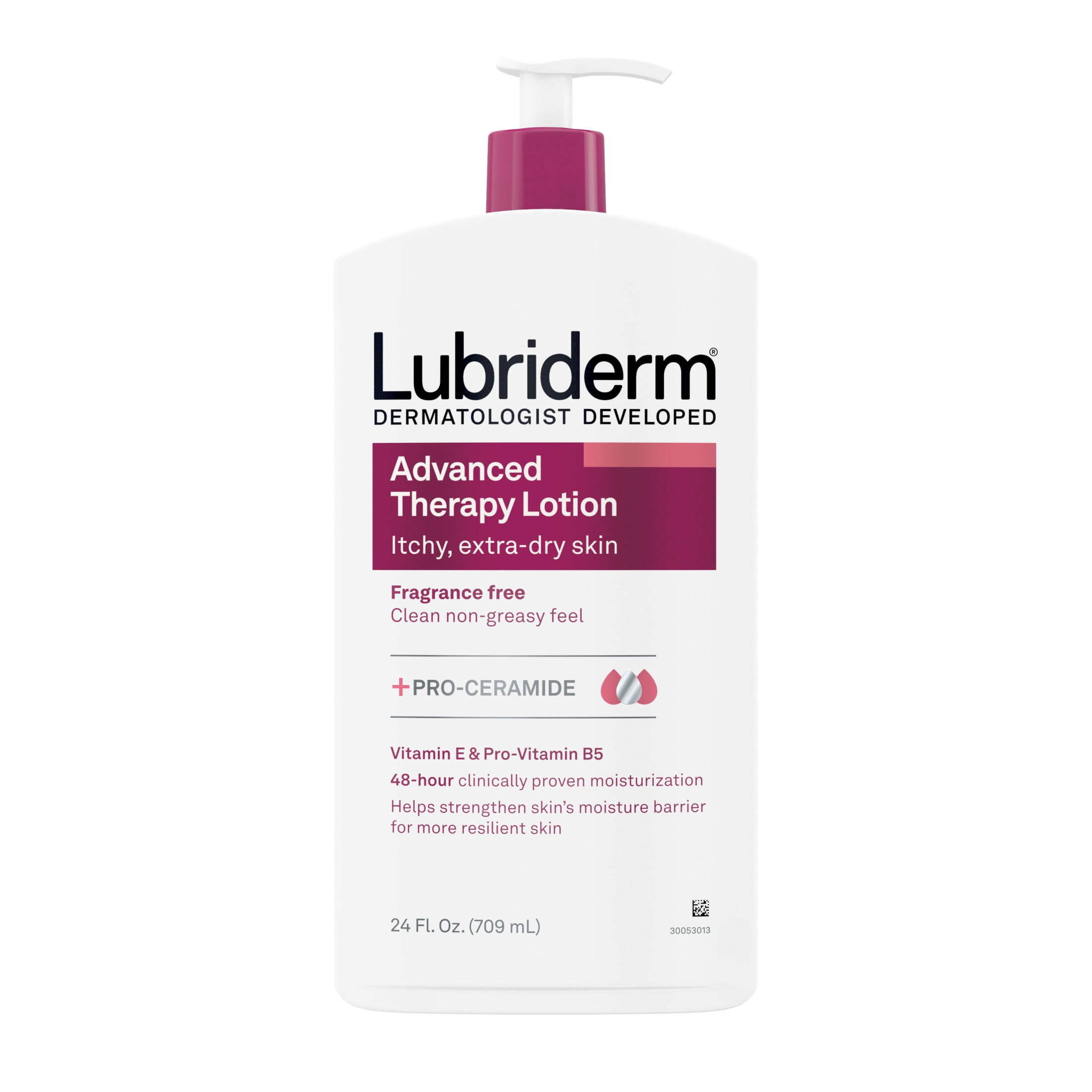 Lubriderm Advanced Therapy Fragrance Free Lotion, Vitamin E, 24 fl. oz ...