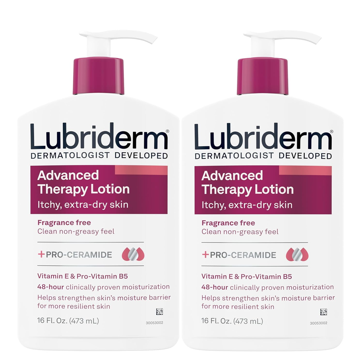 Lubriderm Advanced Therapy Moisturizing Lotion with Vitamins E and B5 ...